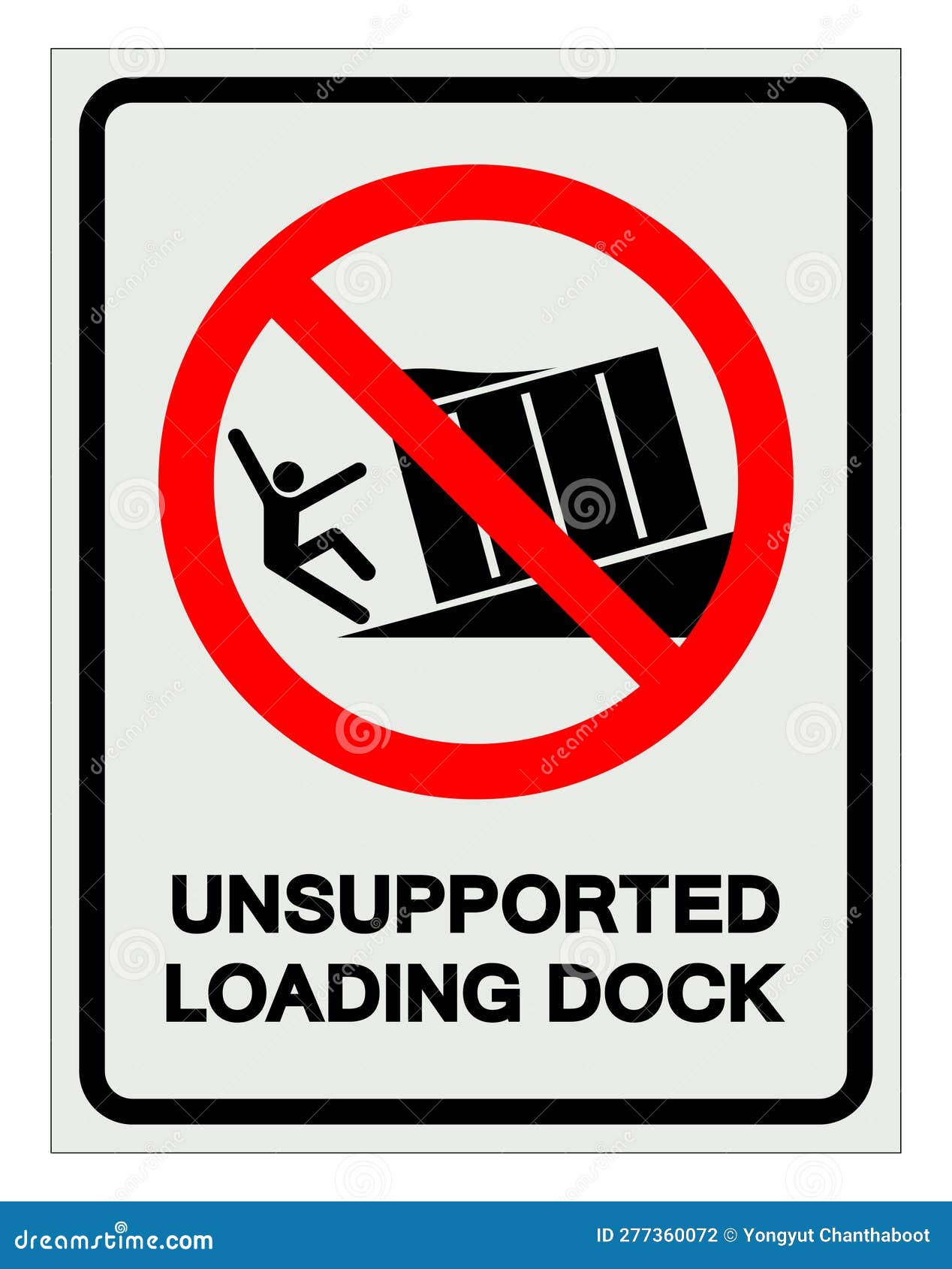 Unsupported Loading Dock Symbol Sign, Vector Illustration, Isolate on ... Unsupported Loading Dock Symbol Sign, Vector Illustration, Isolate on ...