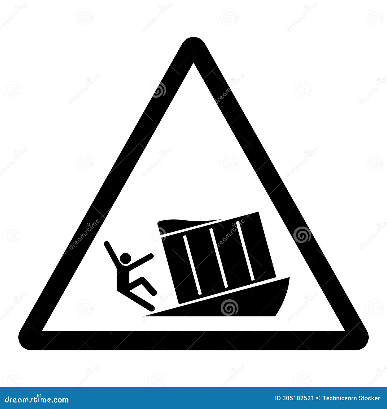Unsupported Loading Dock Symbol Sign, Vector Illustration, Isolate on ...