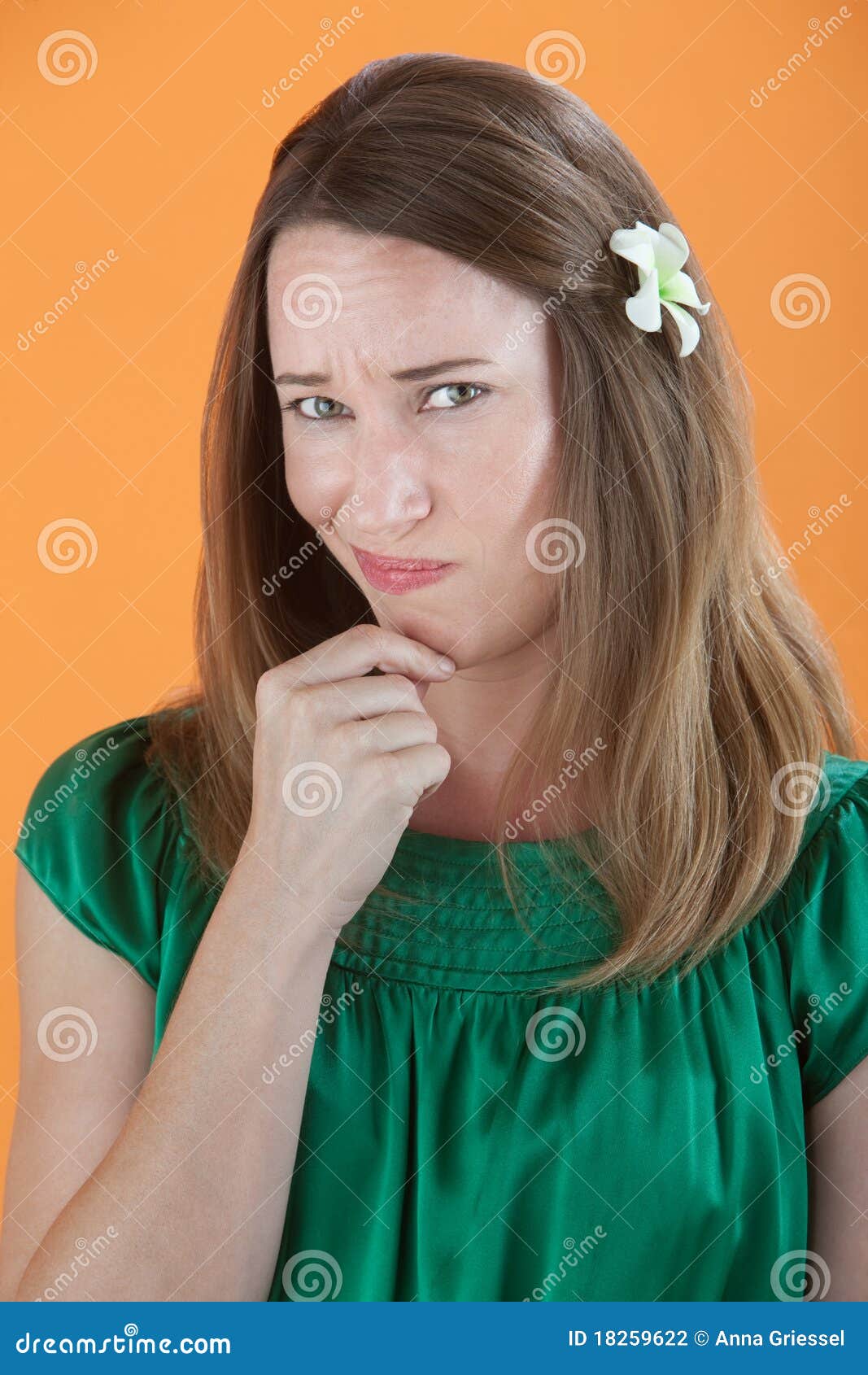 Unsure stock photo. Image of disgust, pretty, cute, expression - 18259622