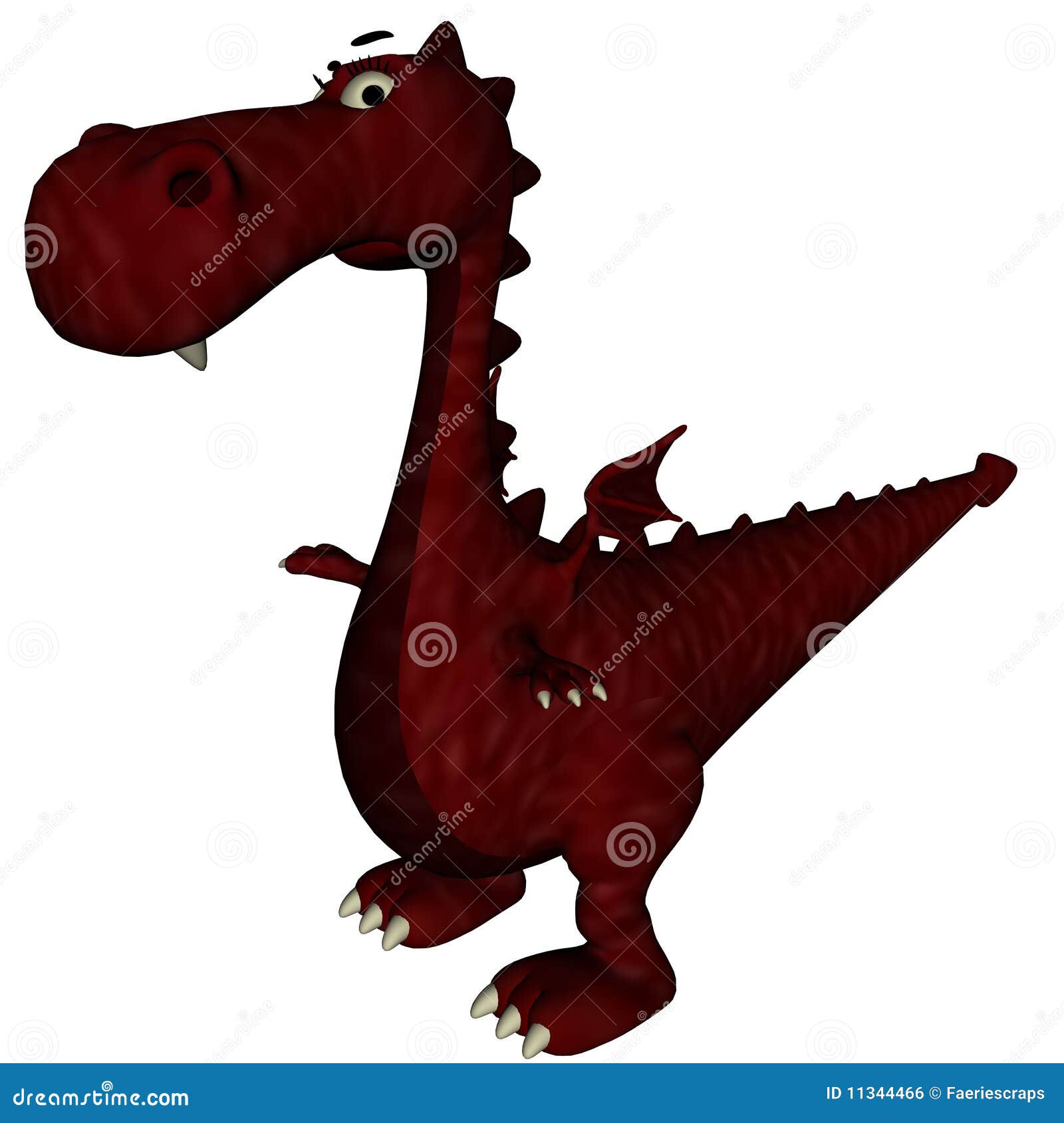 Unsure Red Dragon stock vector. Illustration of dino - 11344466