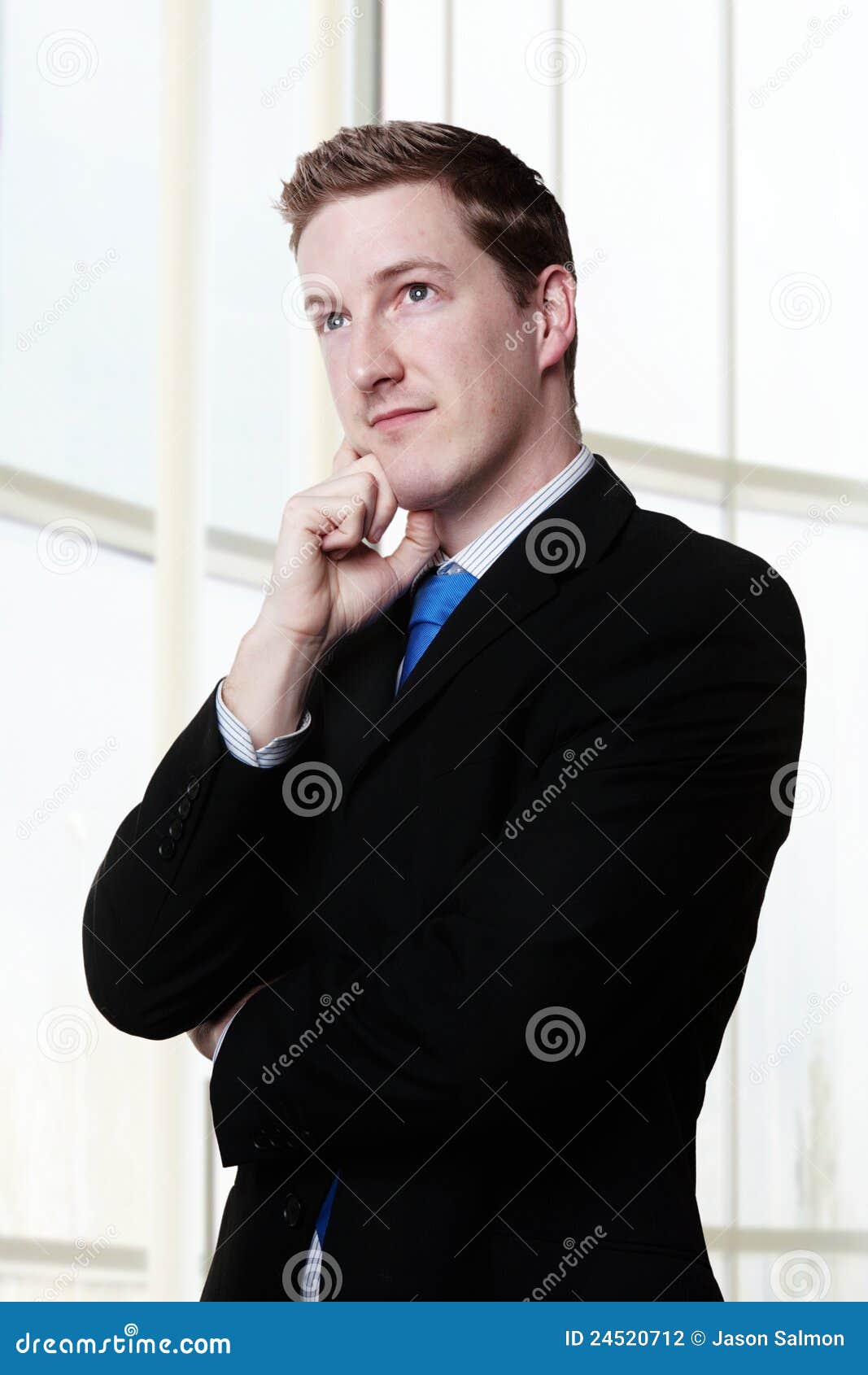 Unsure about the Work at Hand Stock Photo - Image of business, pensive ...
