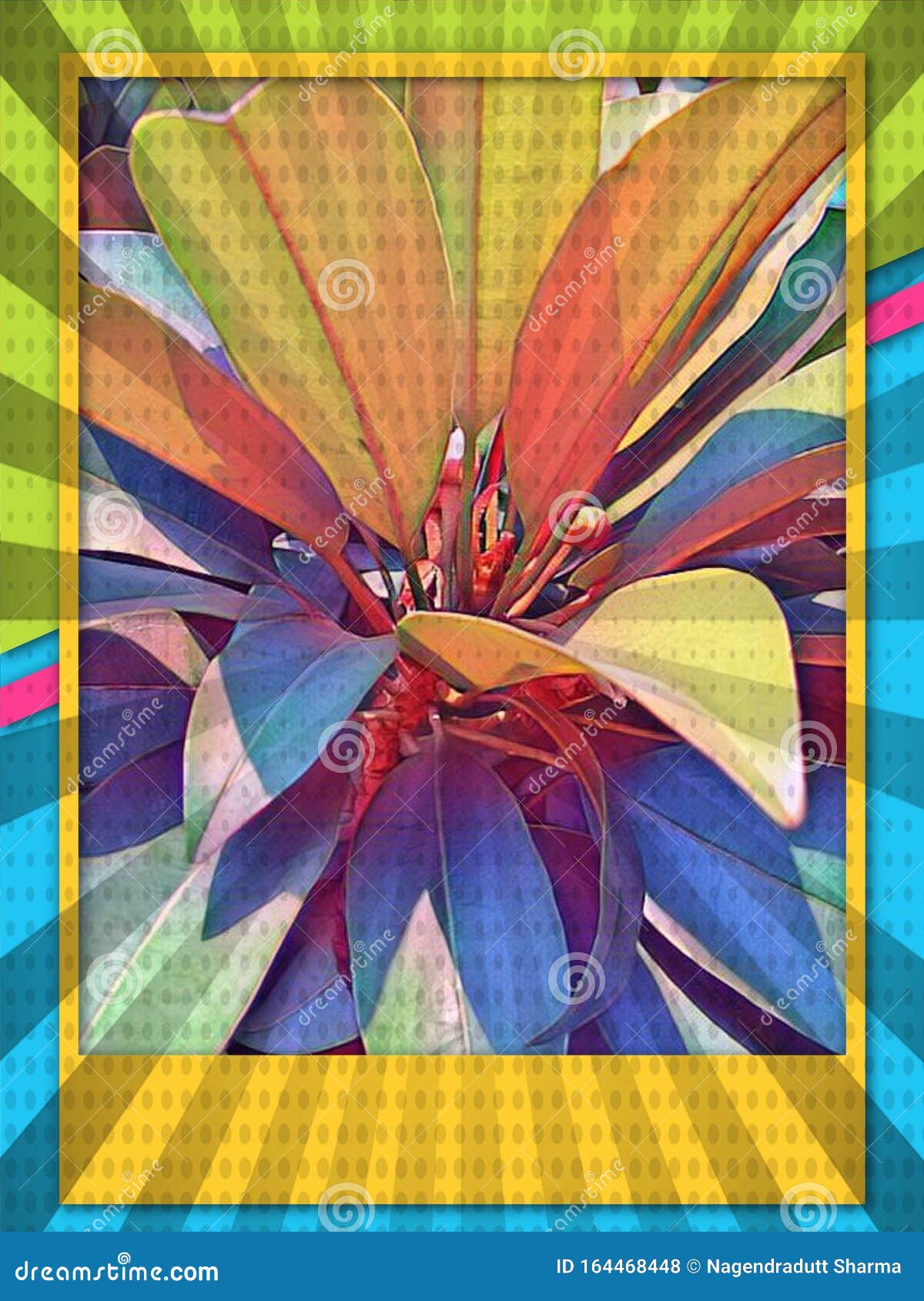 An Unsurpassed Exquisite Graphic Pattern of Designing Ofcolors Stock ...