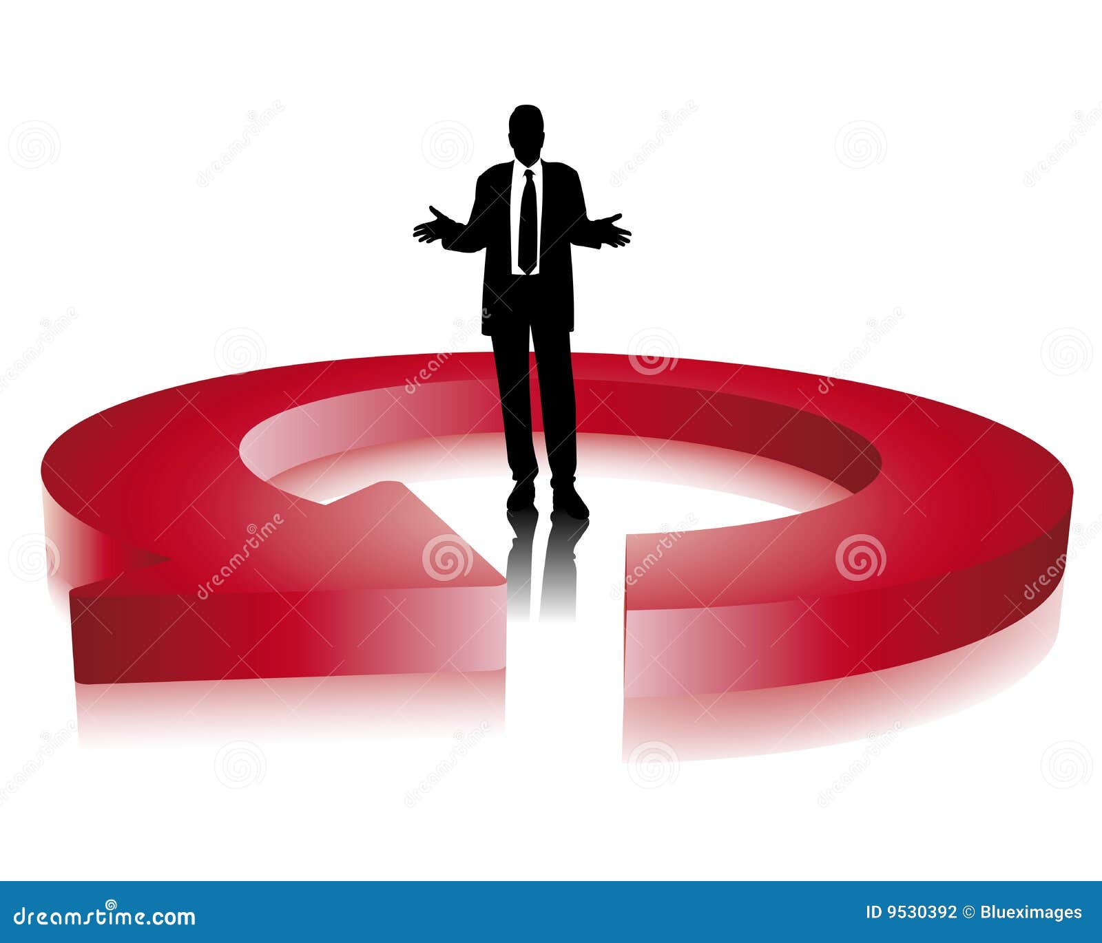 Unsuspecting businessman stock vector. Illustration of company - 9530392