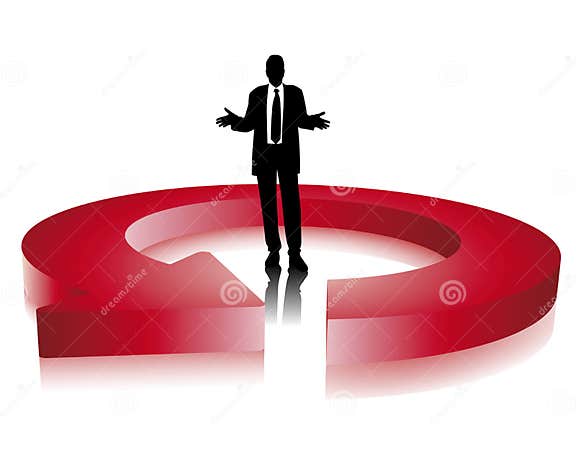 Unsuspecting businessman stock vector. Illustration of company - 9530392