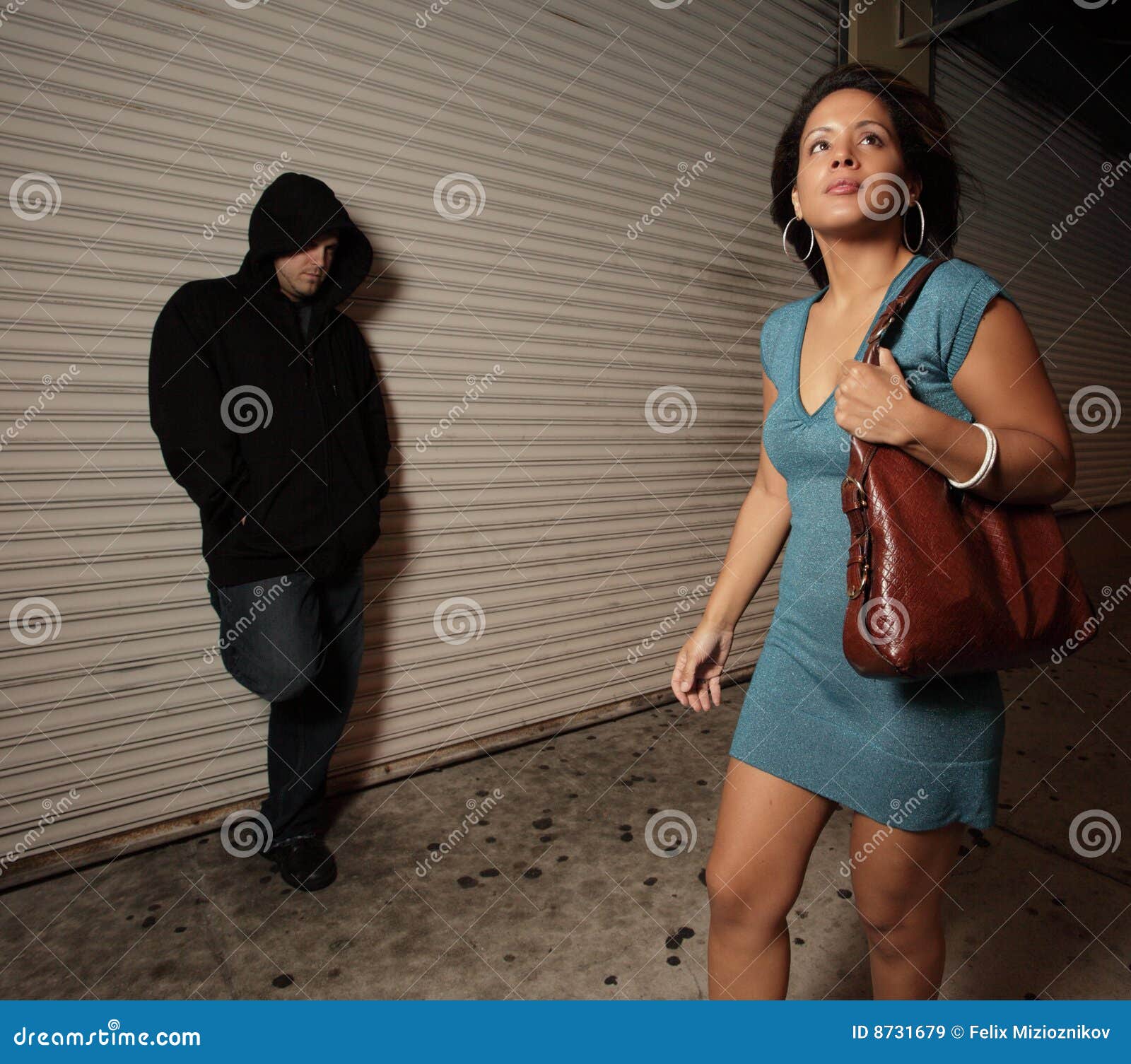 Unsuspecting woman stock image. Image of fashion, hoodlum - 8731679