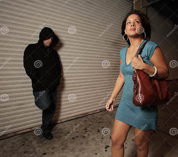 Unsuspecting woman stock image. Image of fashion, hoodlum - 8731679