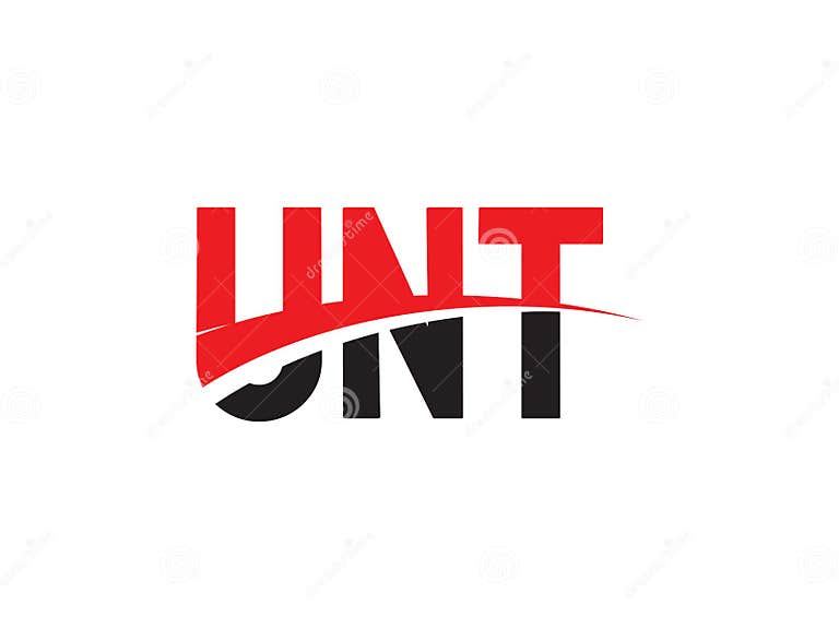 UNT Letter Initial Logo Design Vector Illustration Stock Vector ...