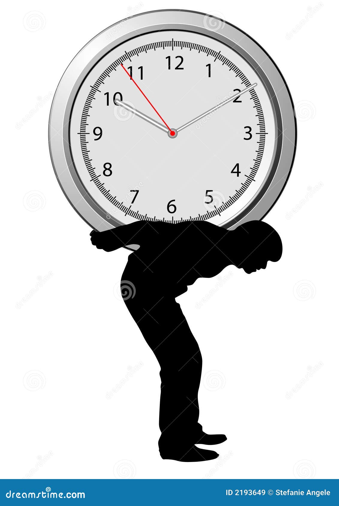 Unter Zeitdruck stock abbildung. Illustration von schnell - 2193649