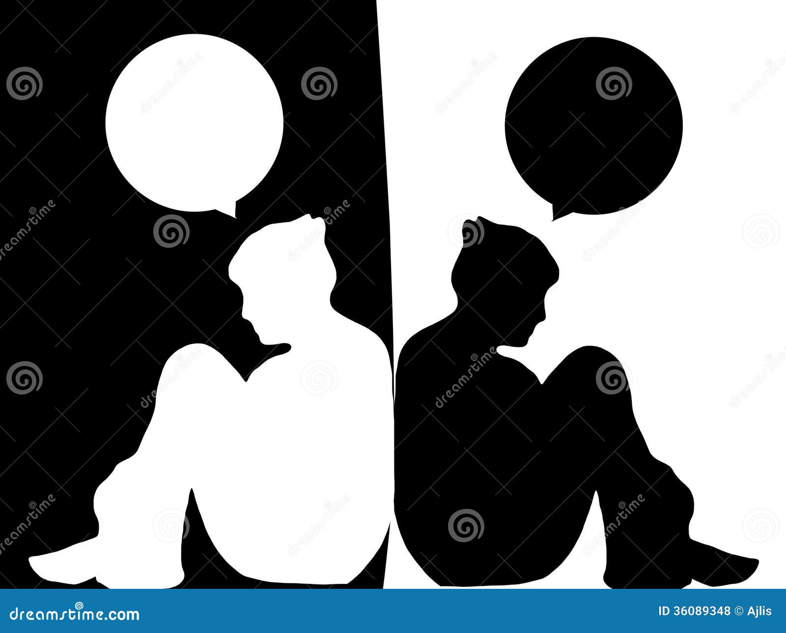 Unterschiedliche Meinung stock abbildung. Illustration von meldung ...