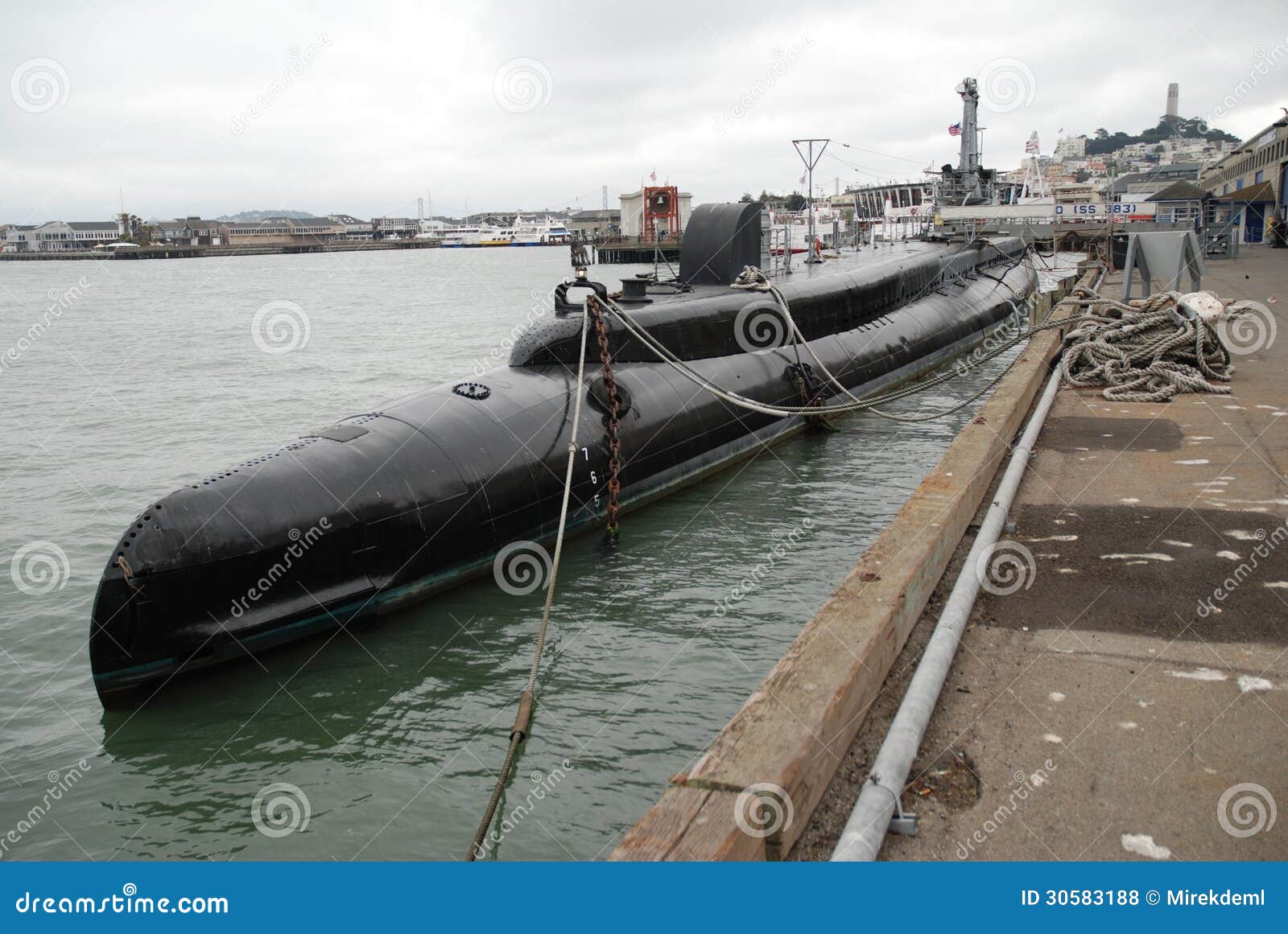 Unterseeboot USSs Pampanito, San Francisco Redaktionelles Stockfoto ...