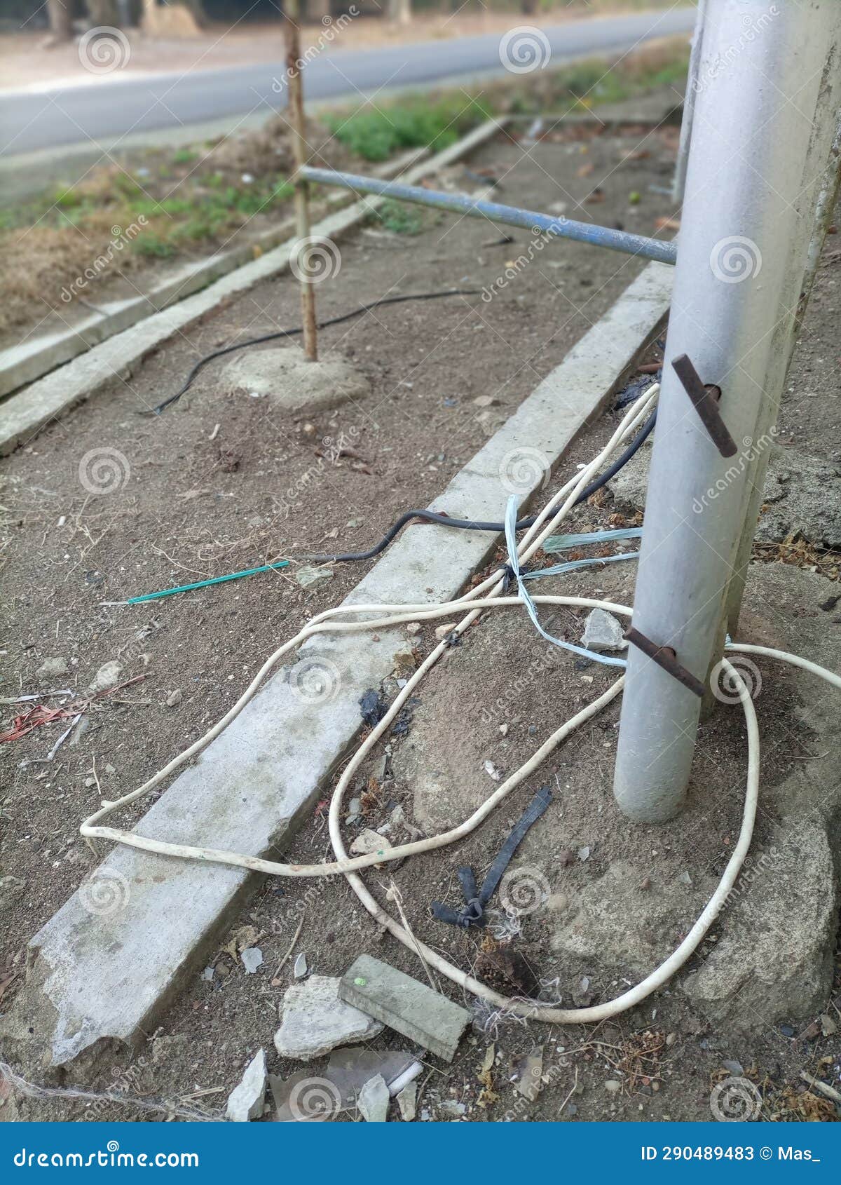 Untidy Cables are Very Dangerous Stock Image - Image of scattered ...