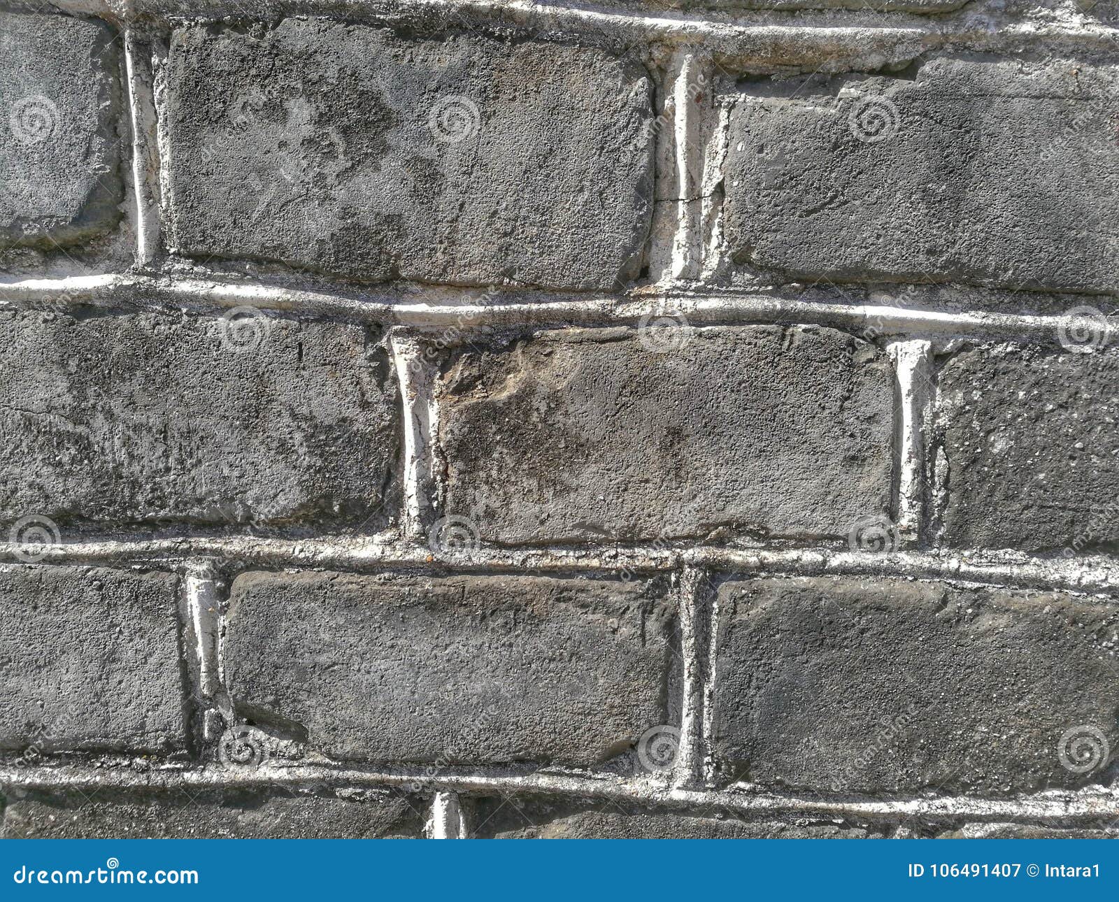 Texture of Old Blocks on Cement Wall in Vintage Style. Stock Image ...