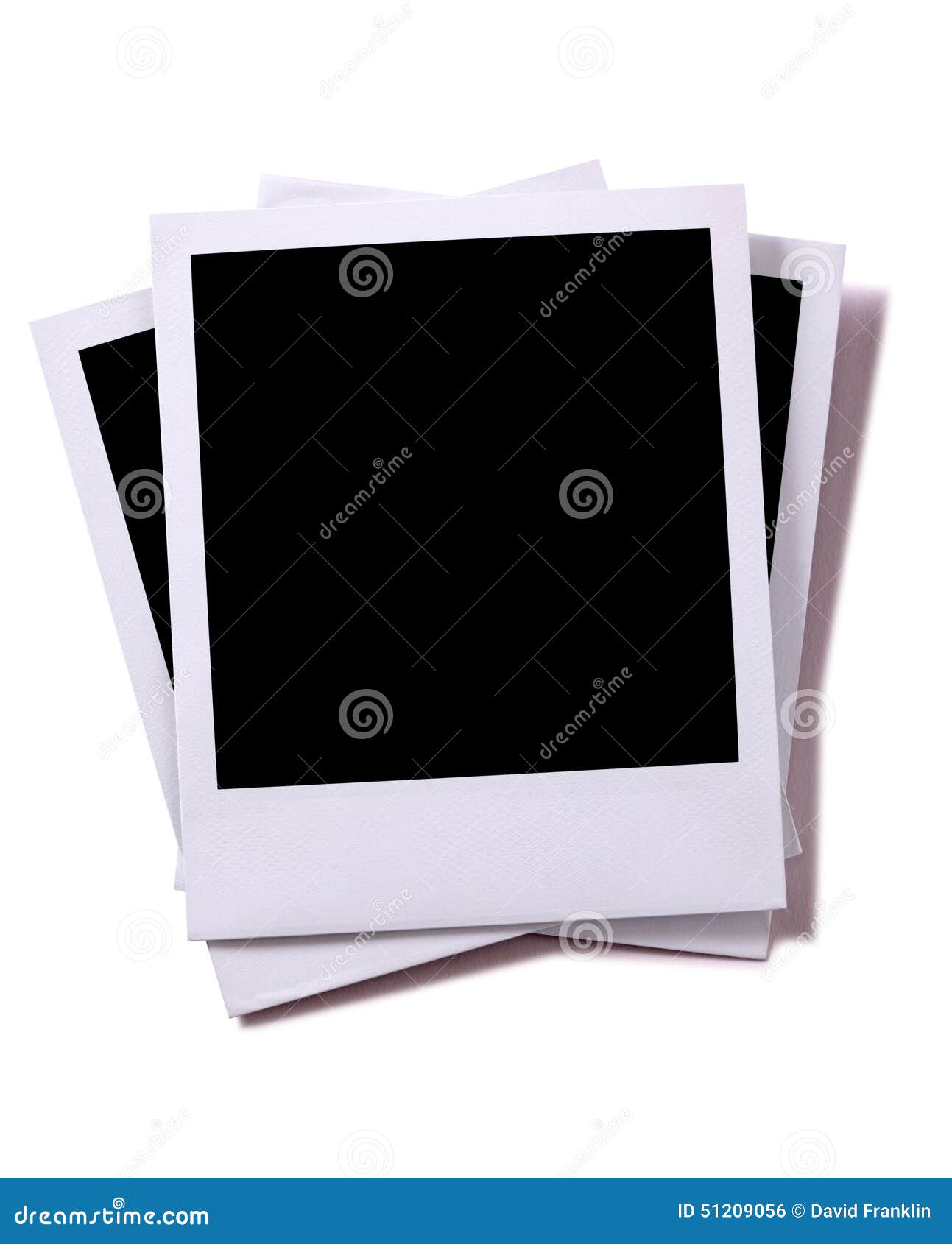 Stack of Polaroid Photo Prints Isolated White Background Stock Photo ...