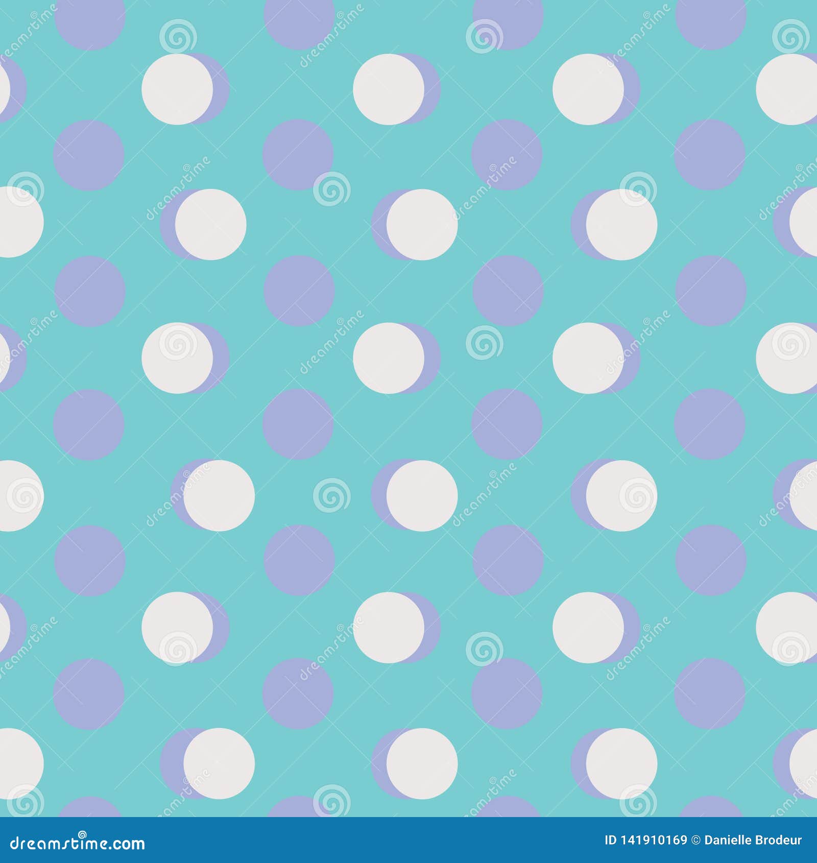 Lavender Polka Dots on Aqua Background Stock Vector - Illustration of ...