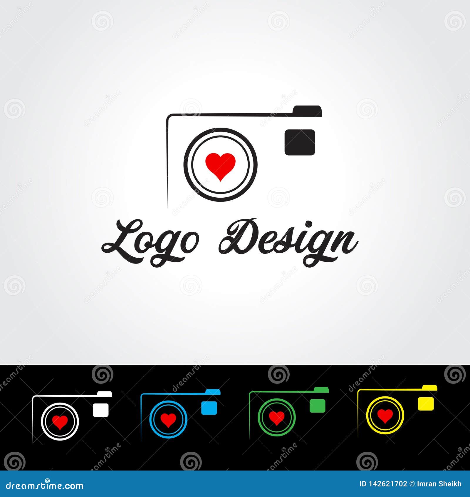Camera Lance Logo Design Vector Illustration | CartoonDealer.com #143187140
