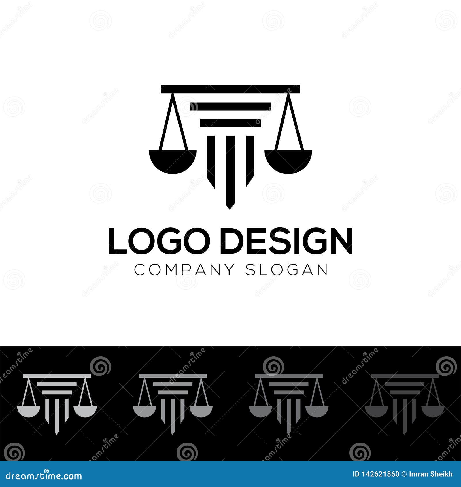 Law Company Logo, Abstract Judge Company Logo. Vector Illustration ...