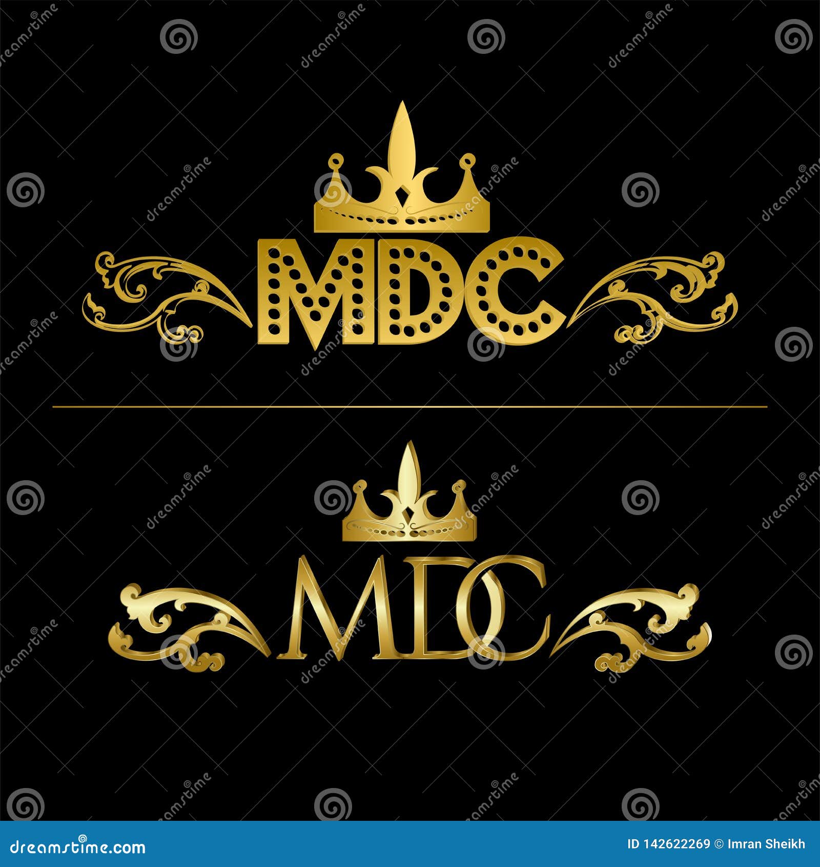 MDC Gold Color Logo stock vector. Illustration of logo - 142622269