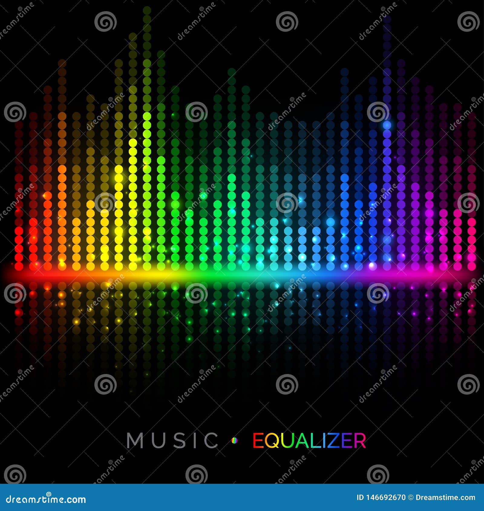 Music equalizer background stock vector. Illustration of background ...