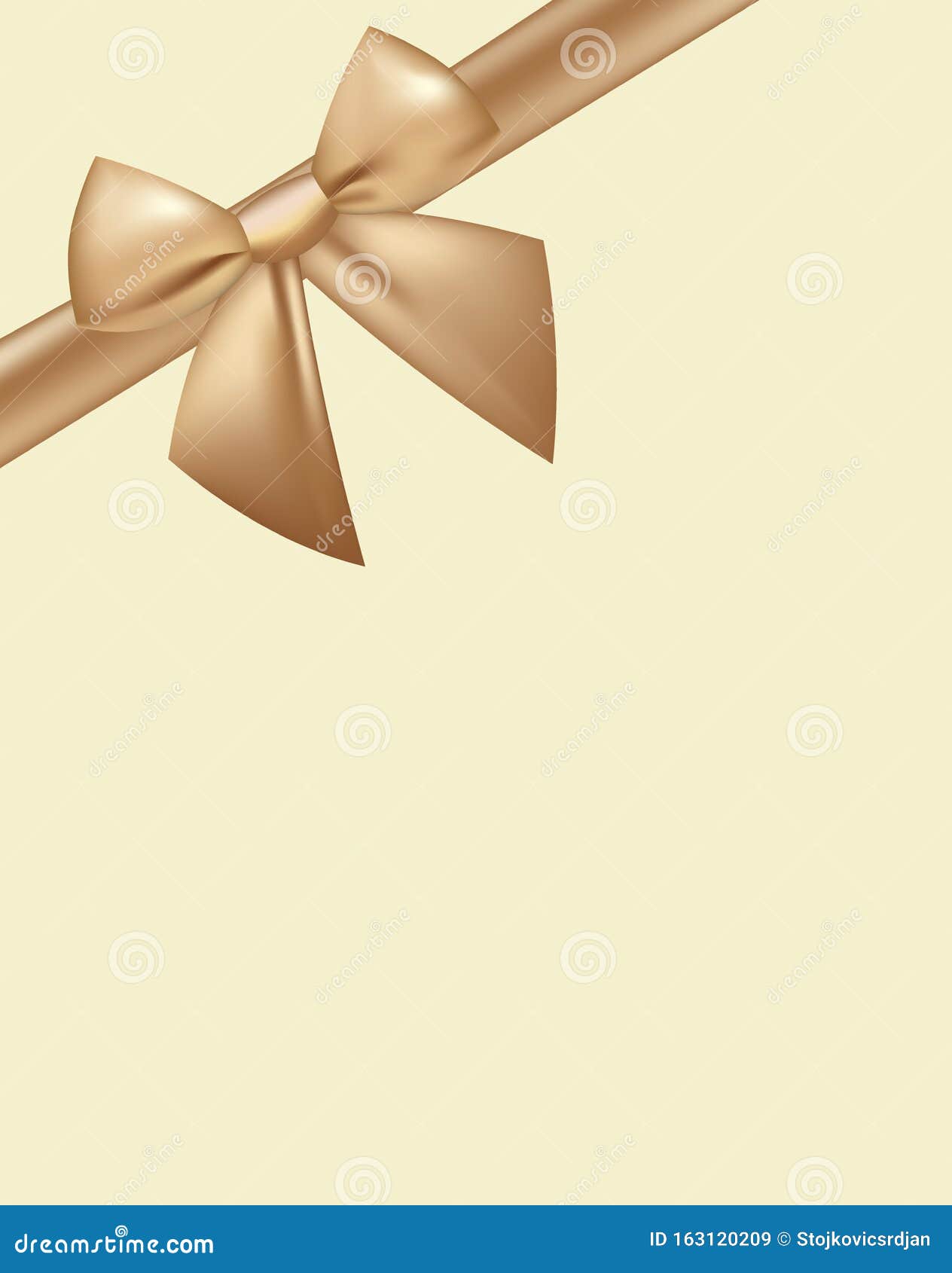 Golden bow background stock vector. Illustration of beautiful - 163120209