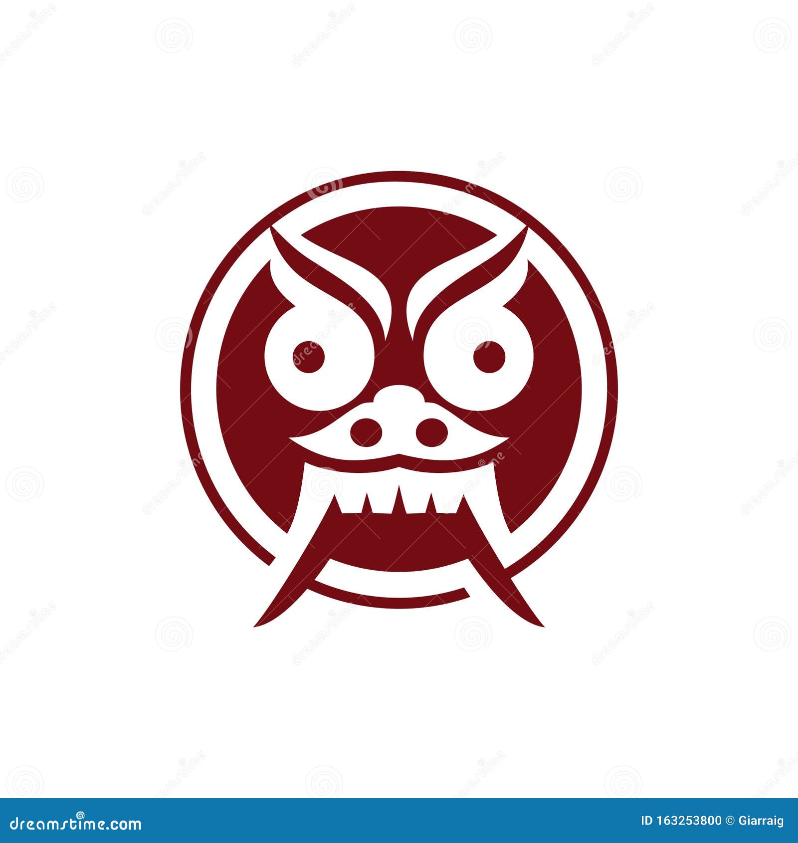 Mask Devil Illustration from Culture of Bali Indonesia Stock Vector ...