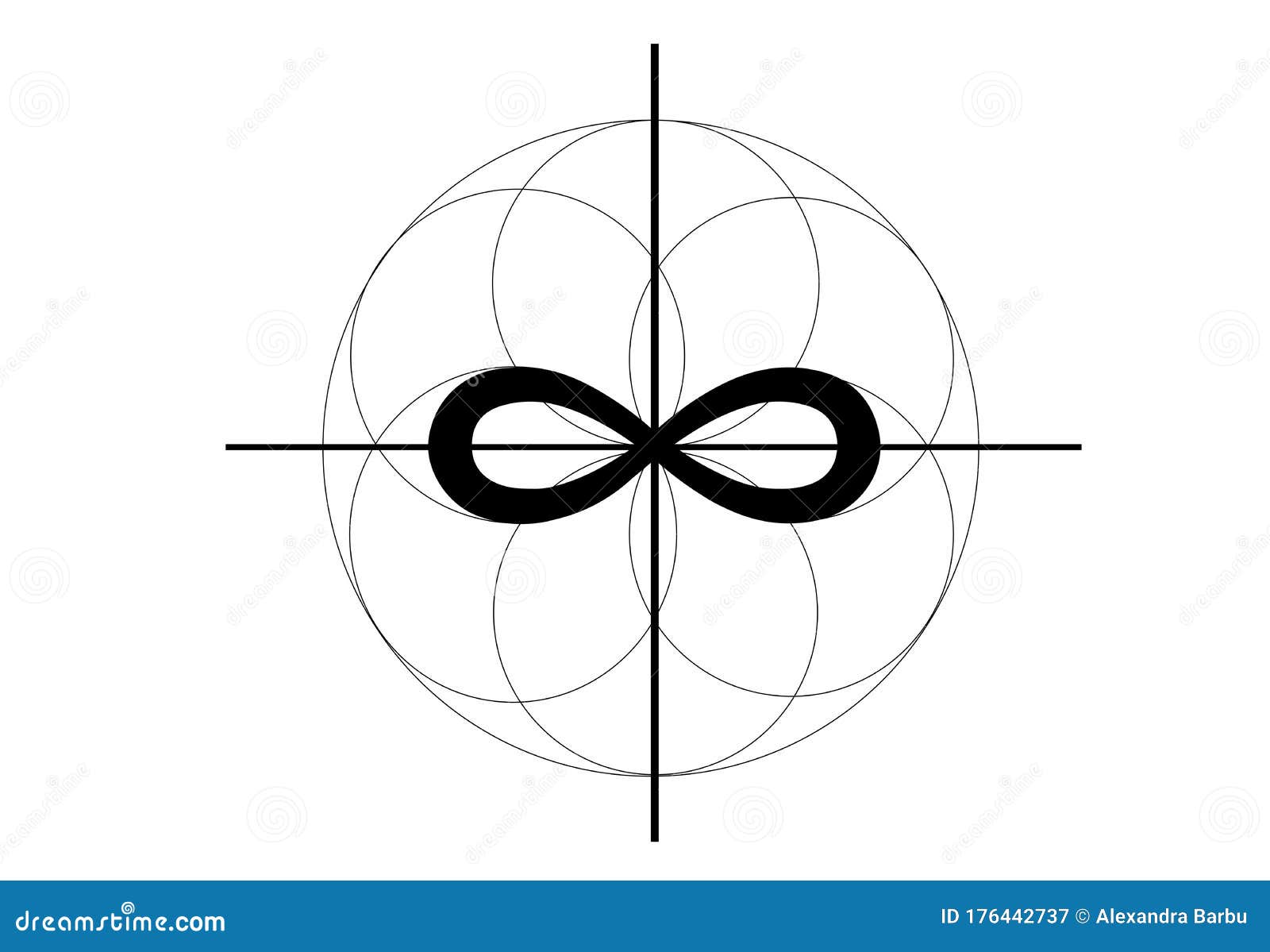 Infinity Symbol, Sacred Geometry Vector Stock Vector - Illustration of ...