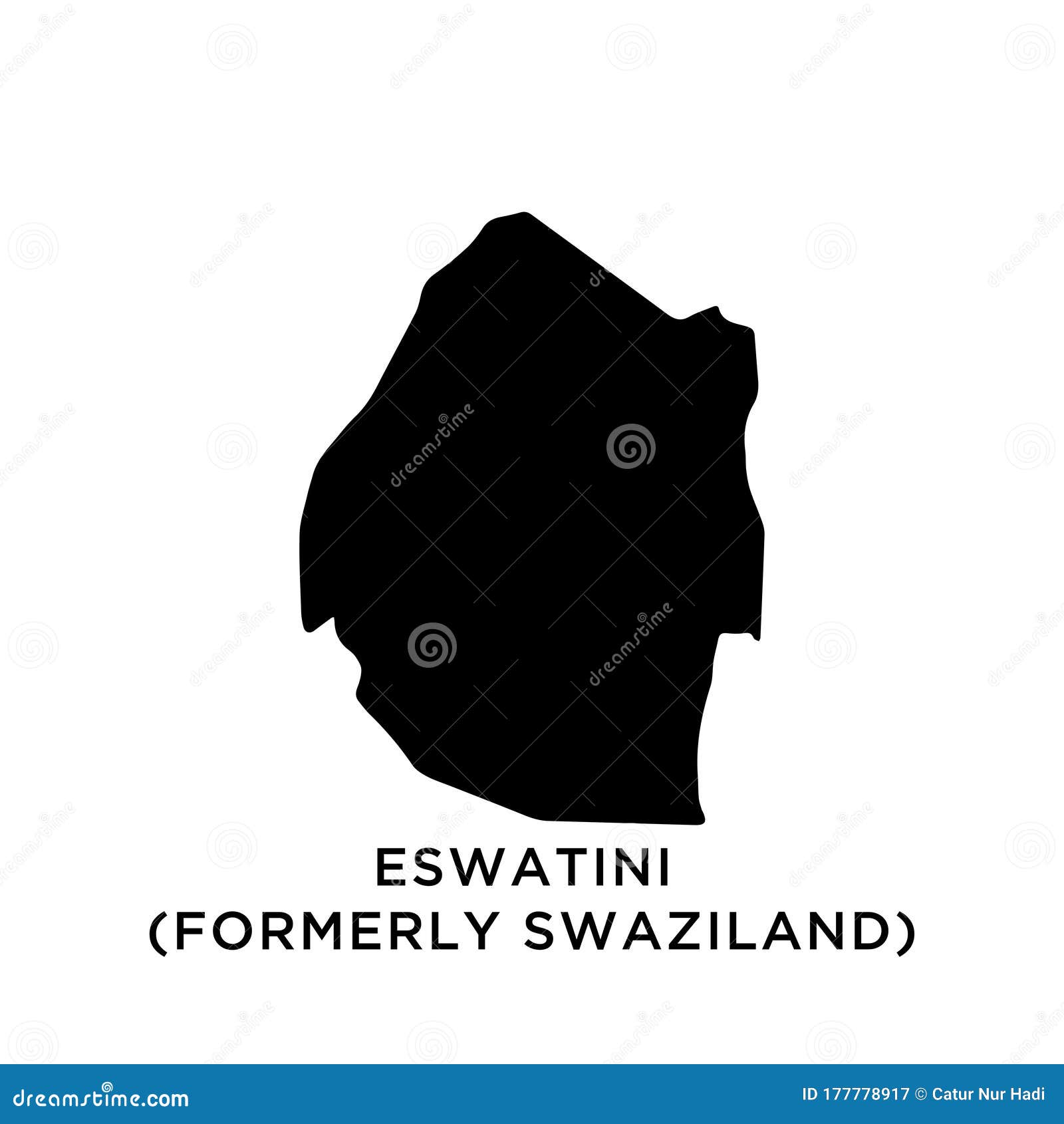 Eswatini Formerly Swaziland Map Icon Vector Trendy | CartoonDealer.com ...