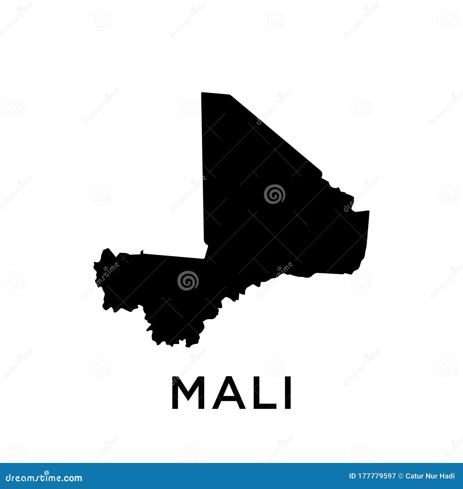 Mali Map Icon Vector Trendy Stock Vector - Illustration of concept ...