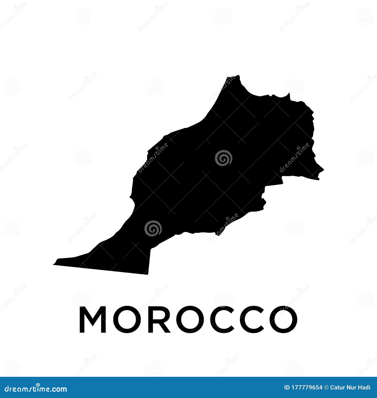Morocco Map Icon Vector Trendy Stock Vector - Illustration of ...