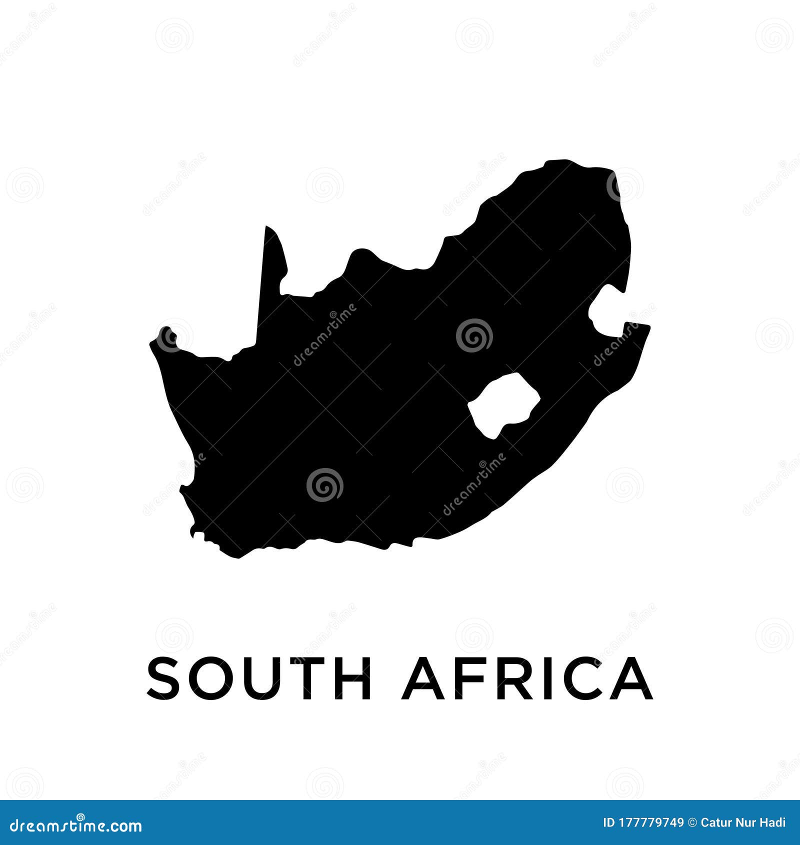 South Africa Map Icon Vector Trendy Stock Vector - Illustration of ...