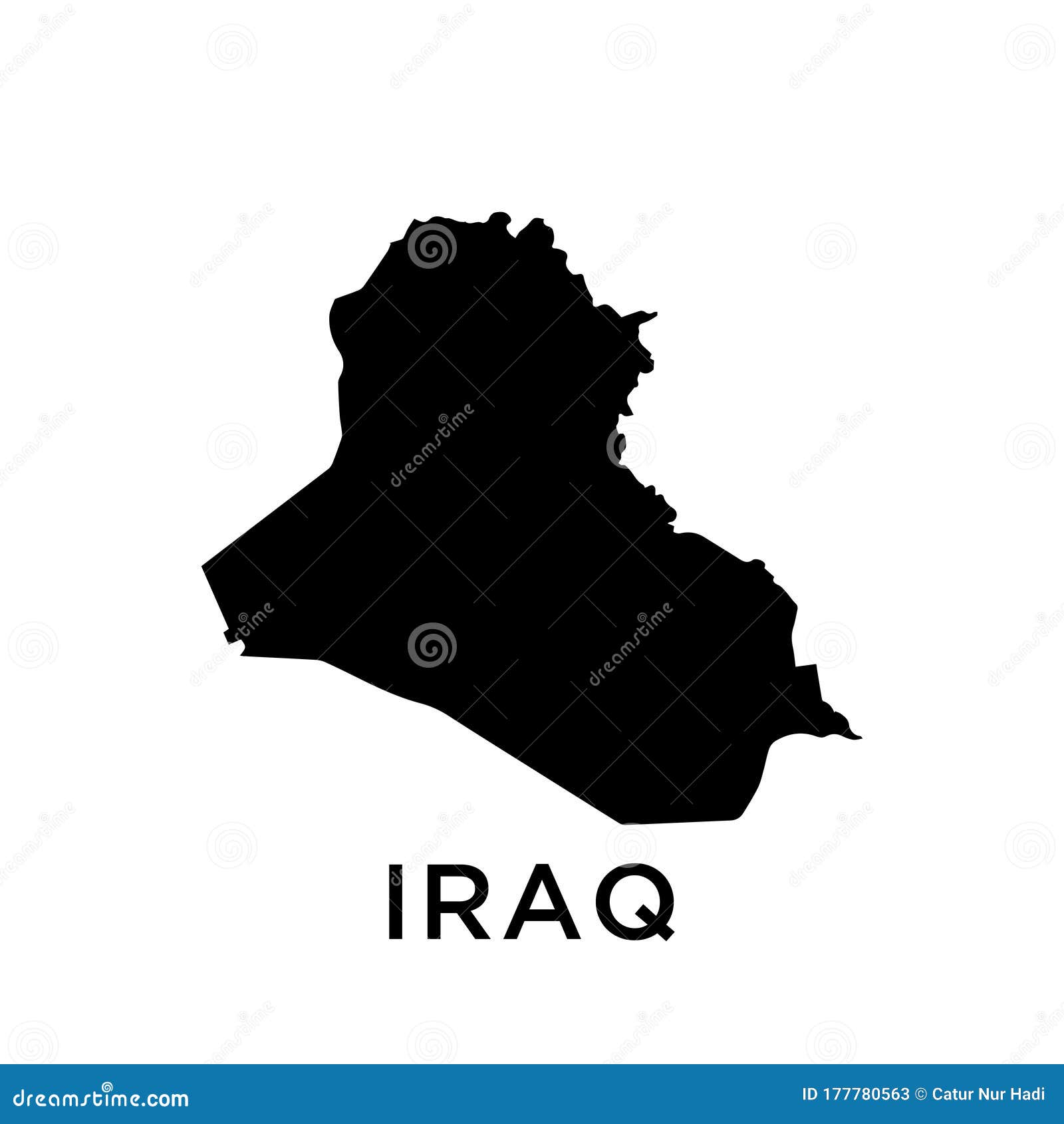 Iraq Map Icon Vector Trendy Stock Vector - Illustration of country ...