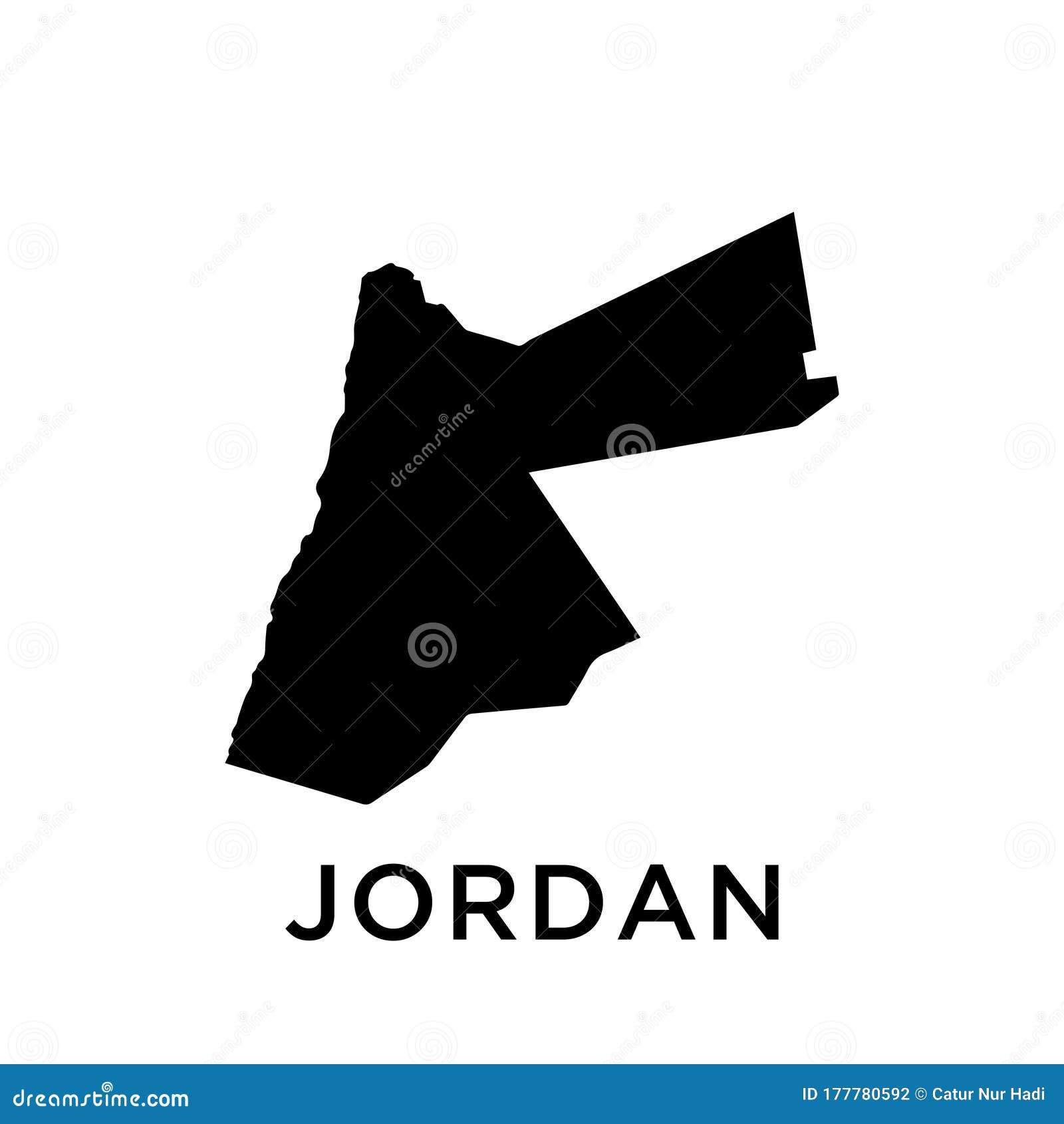 Jordan Map Icon Vector Trendy Stock Vector - Illustration of atlas ...