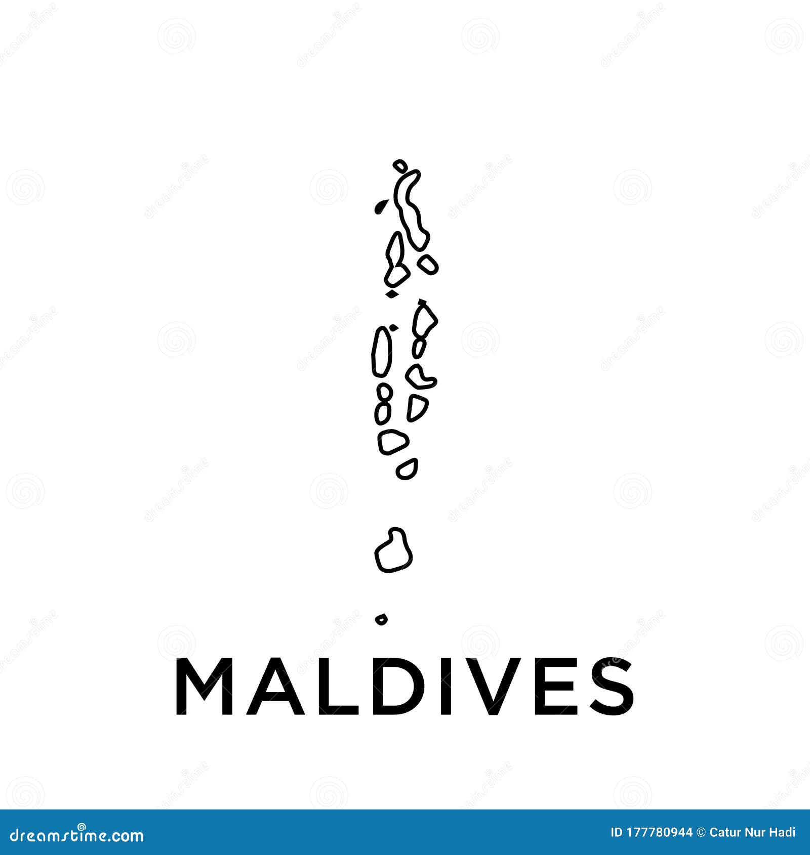 Maldives Map Icon Vector Trendy Stock Vector - Illustration of classic ...