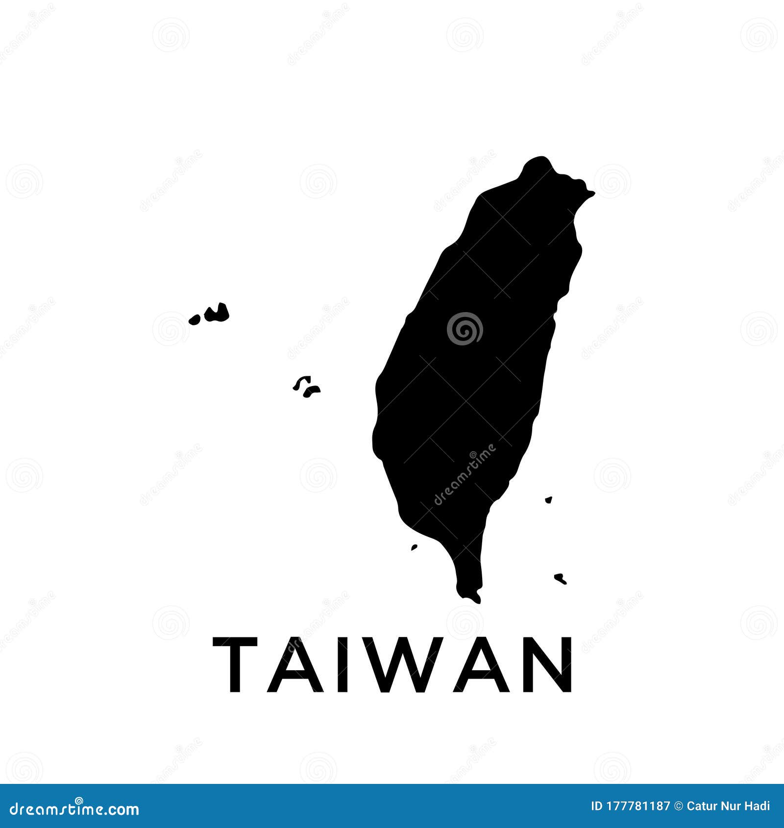 Taiwan Map Icon Vector Trendy Stock Vector - Illustration of border ...