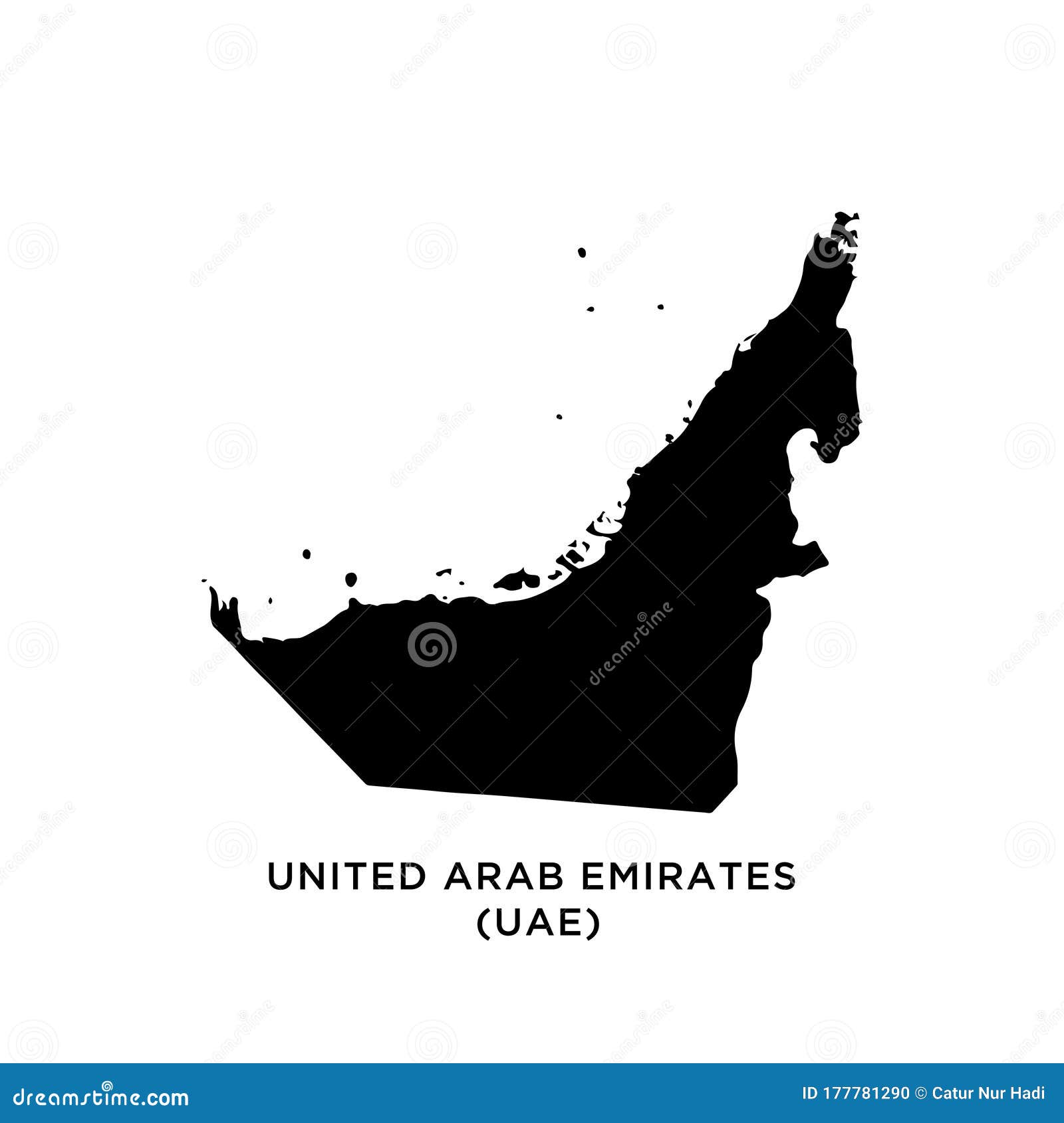 United Arab Emirates UAE Map Icon Vector Trendy Stock Vector ...