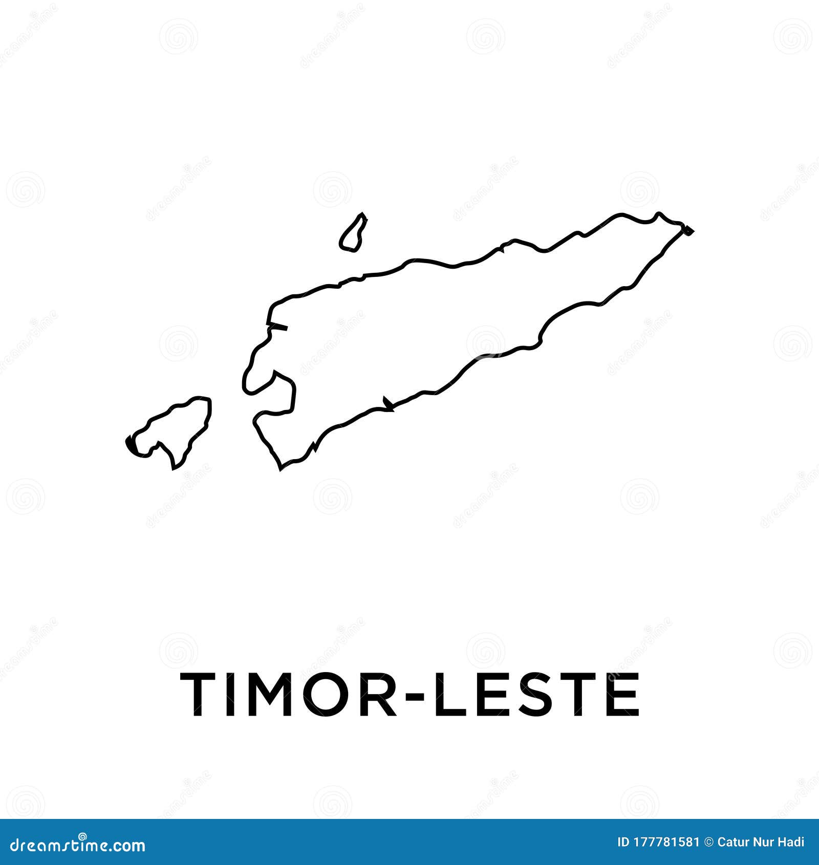 Timor-Leste Map Icon Vector Trendy Stock Vector - Illustration of ...