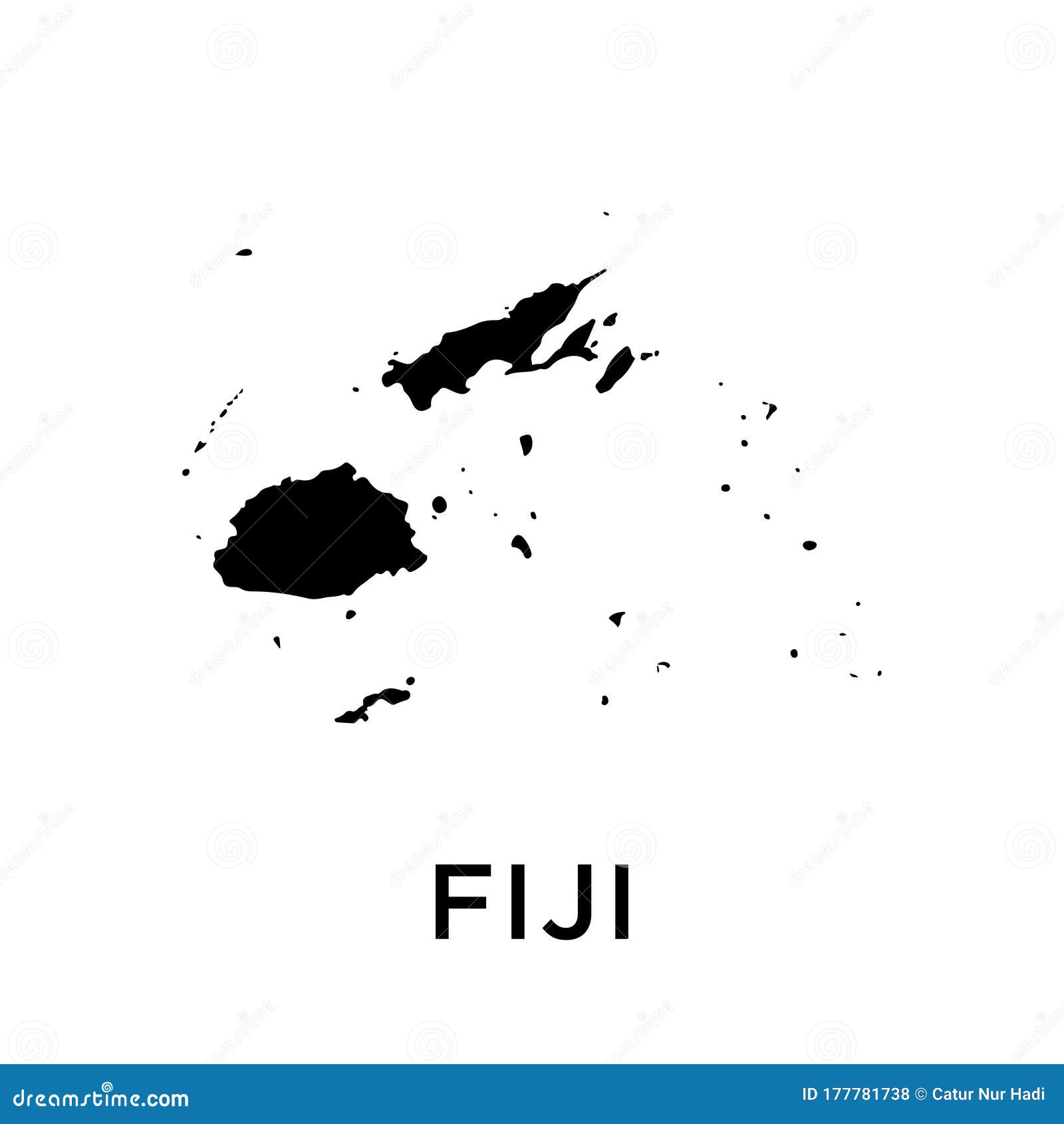 Fiji Map Icon Vector Trendy Stock Vector - Illustration of heritage ...