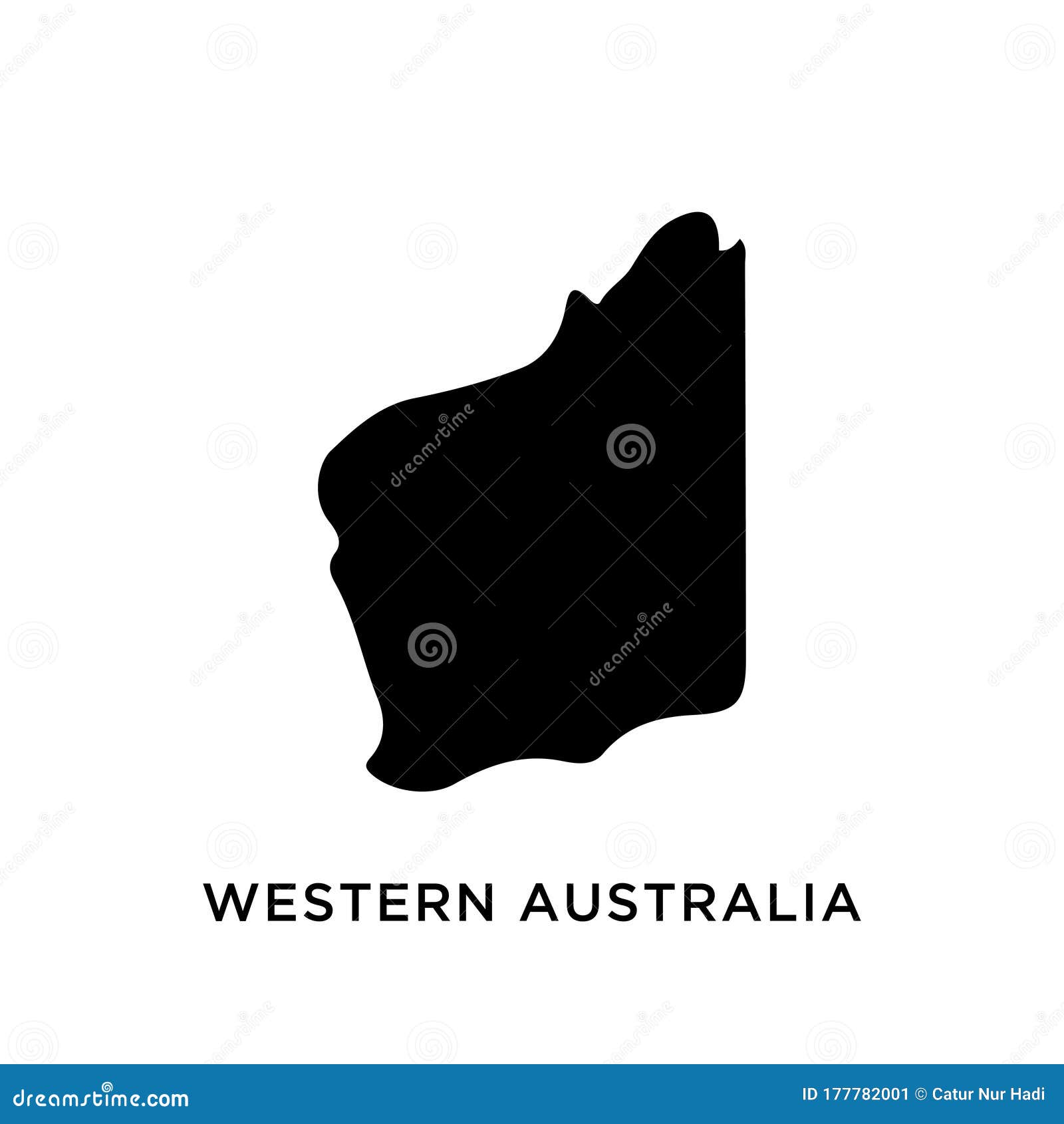 Western Australia Map Icon Vector Trendy Stock Vector - Illustration of ...