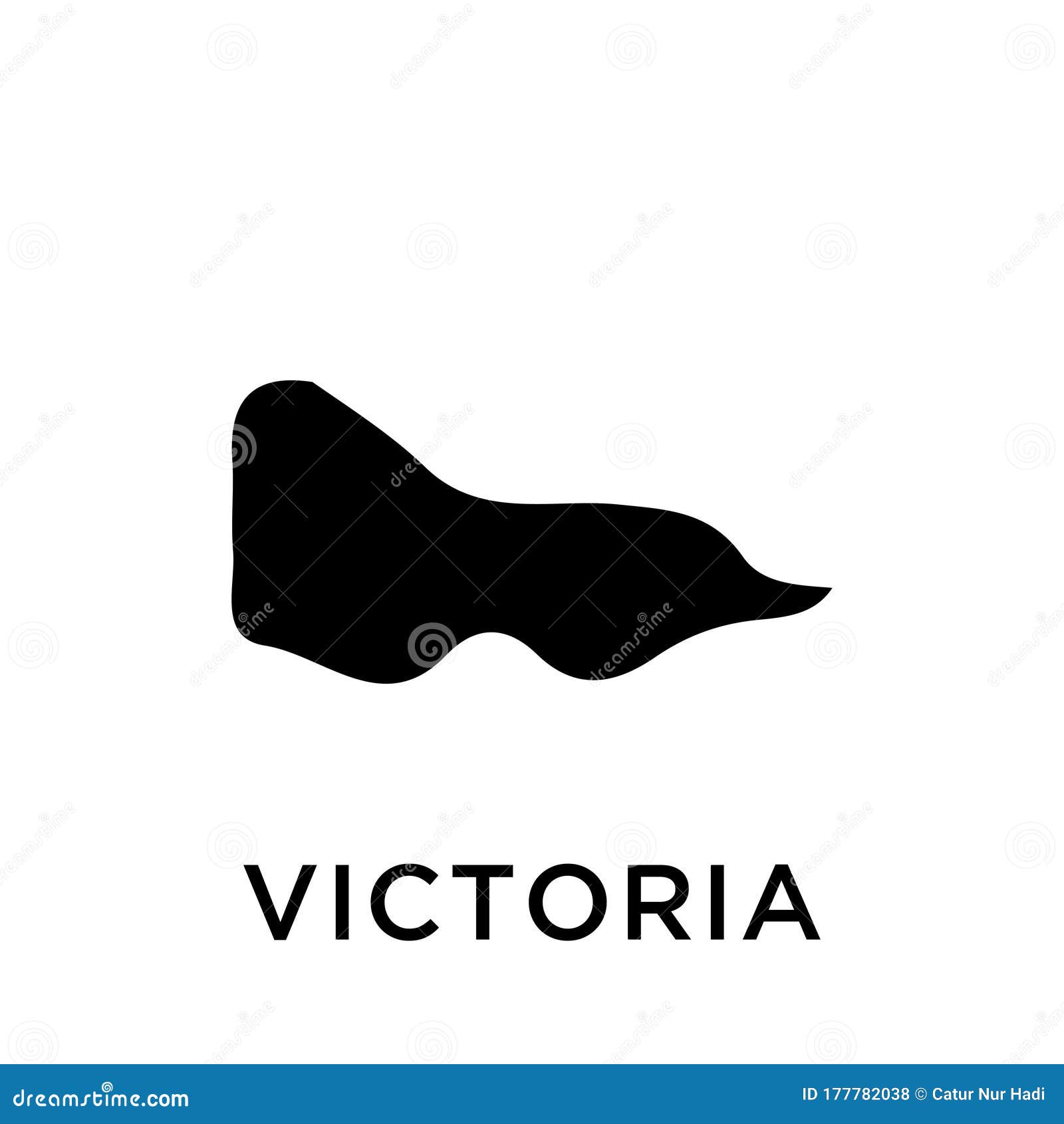 Victoria Map Icon Vector Trendy Stock Vector - Illustration of ...