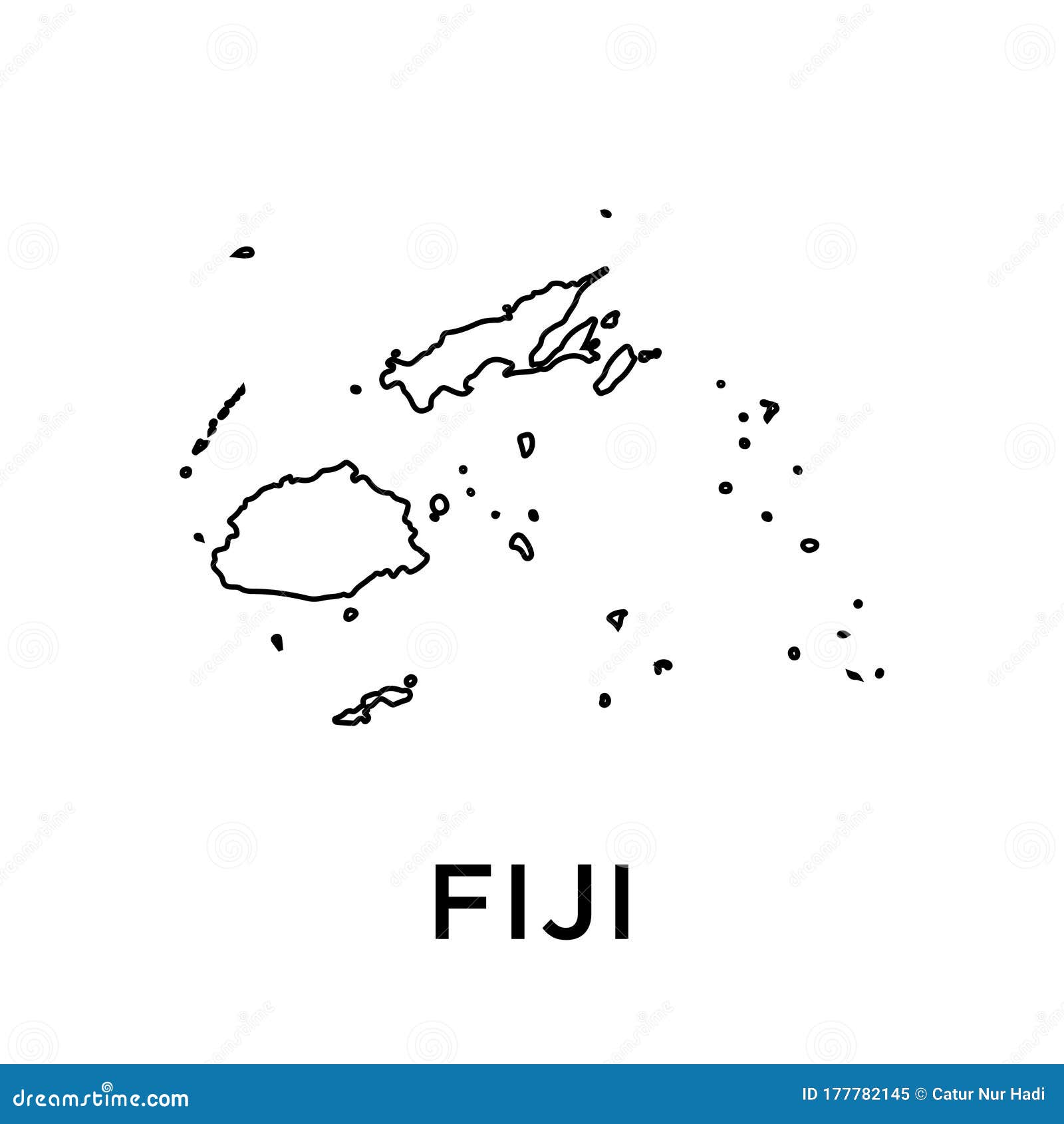 Fiji Map Icon Vector Trendy Stock Vector - Illustration of company ...