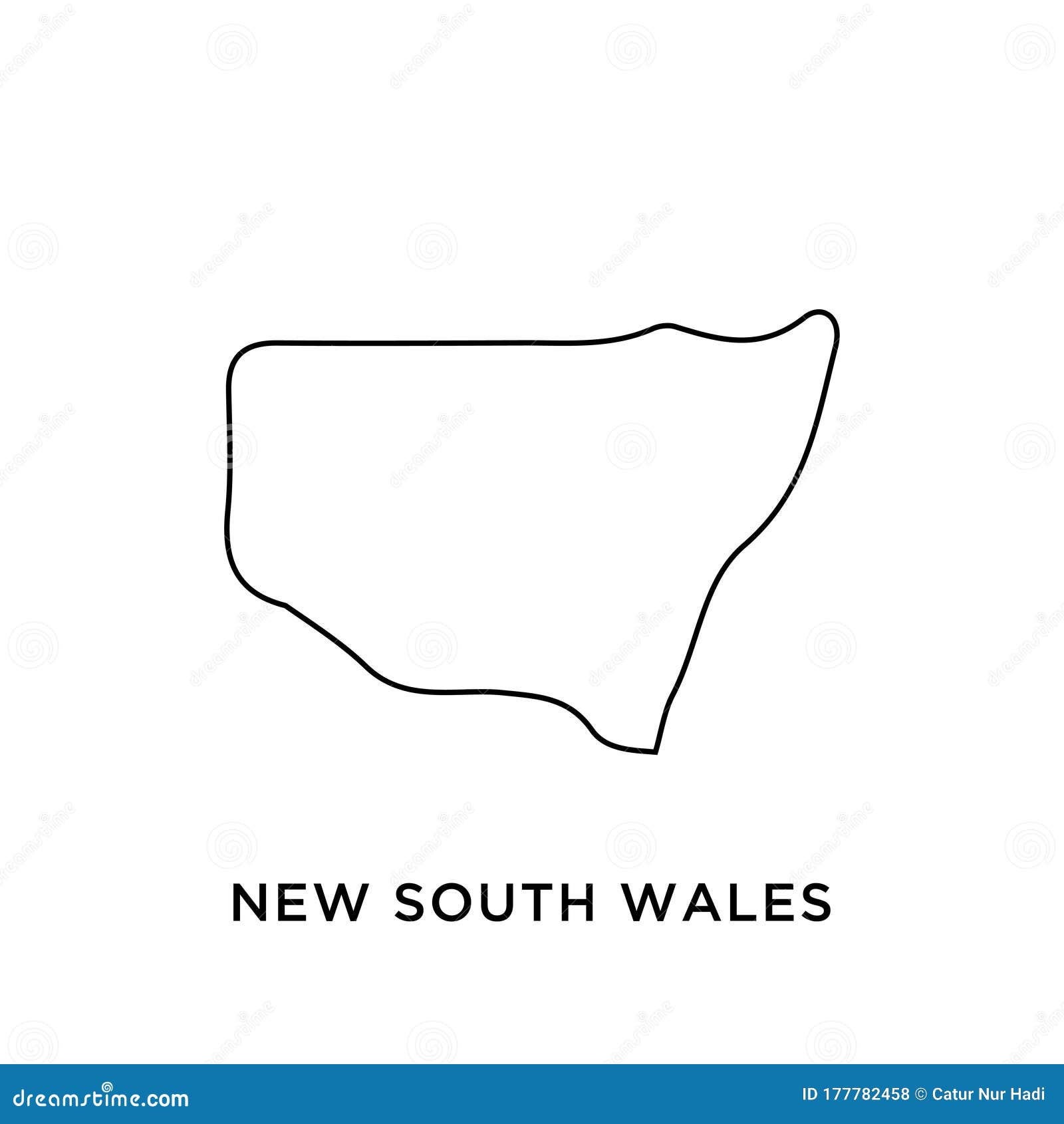 New South Wales Map Icon Vector Trendy Stock Vector - Illustration of ...