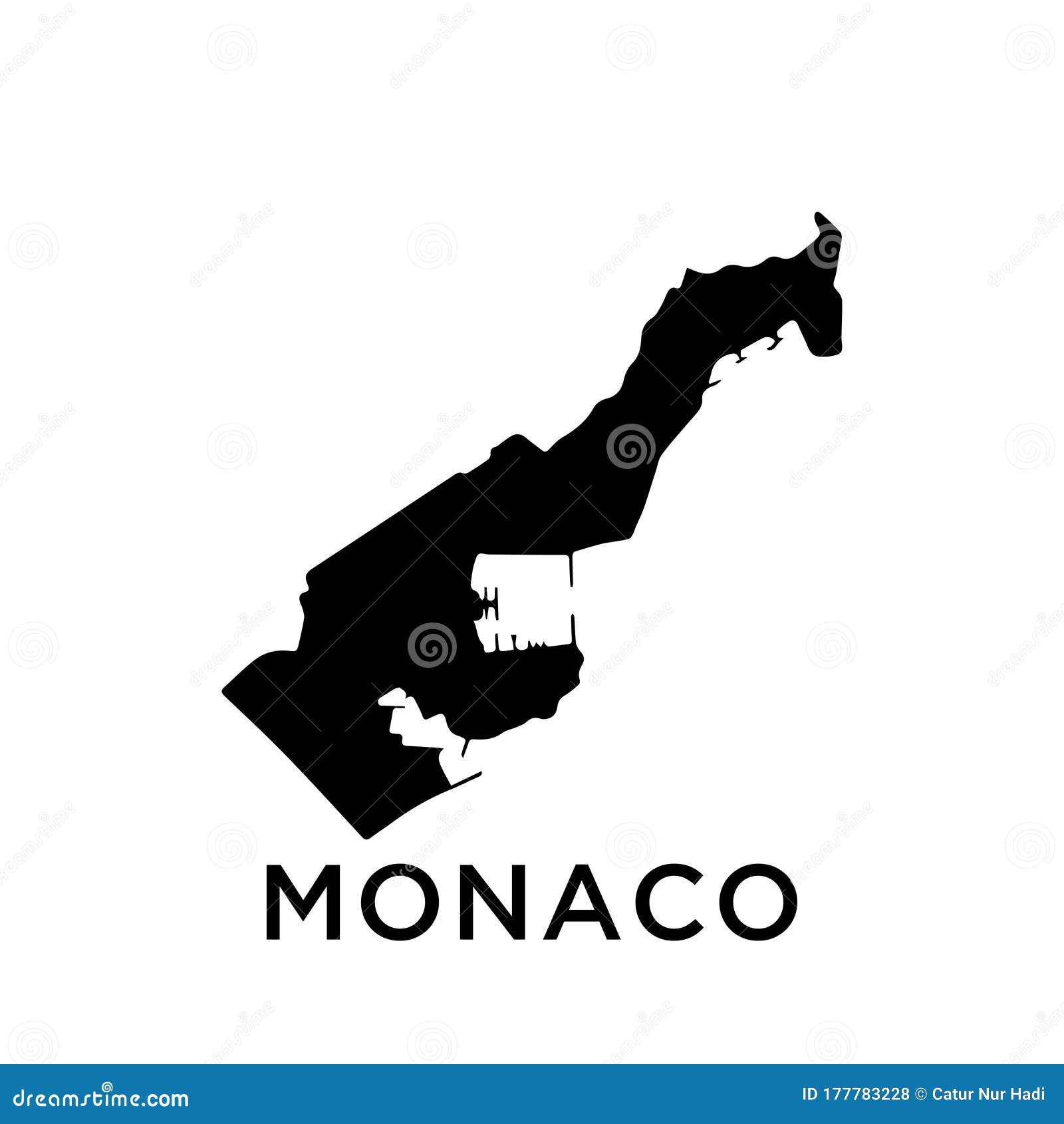Monaco Map Icon Vector Trendy Stock Vector - Illustration of company ...