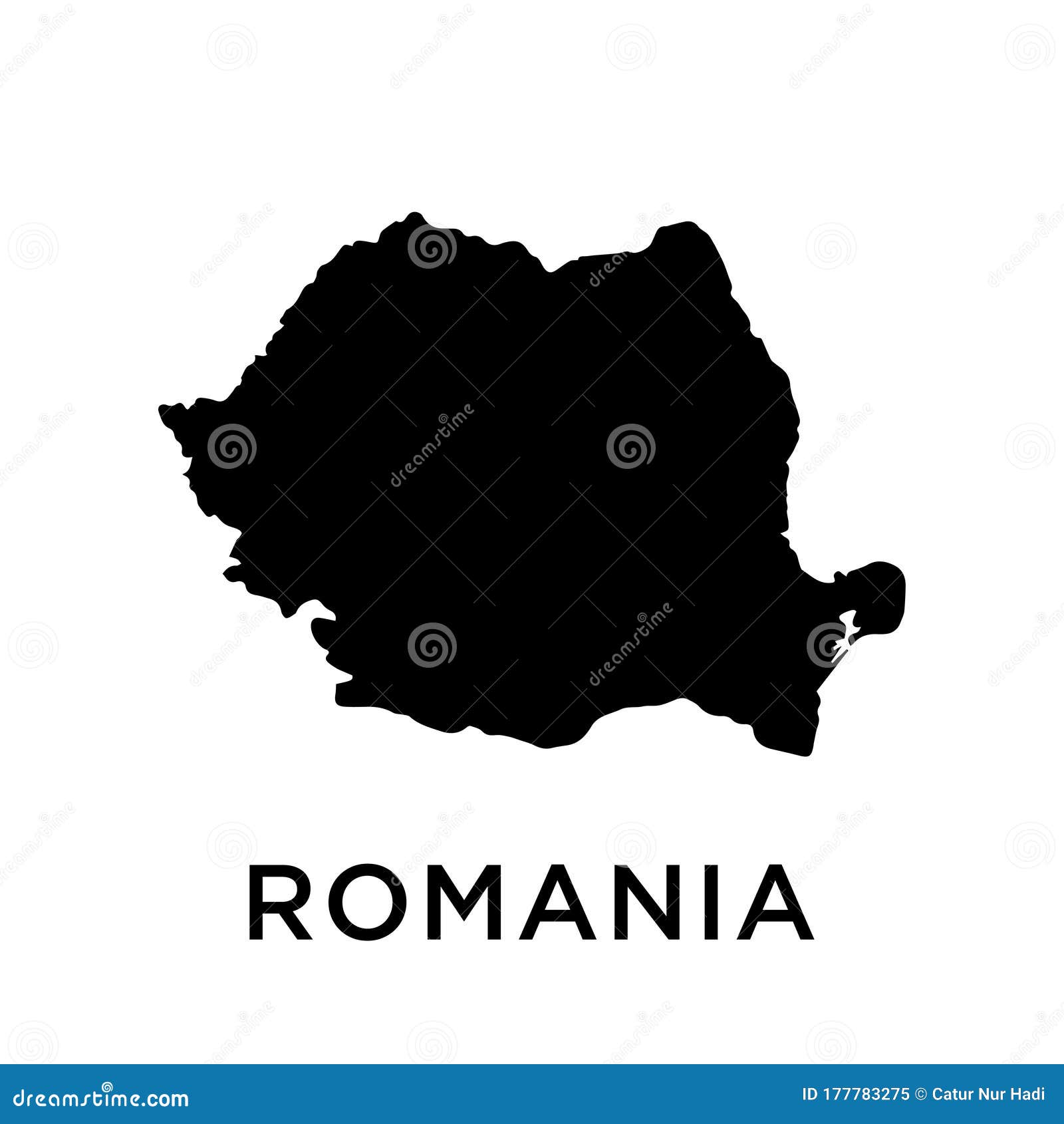 Romania Map Icon Vector Trendy Stock Vector - Illustration of button ...