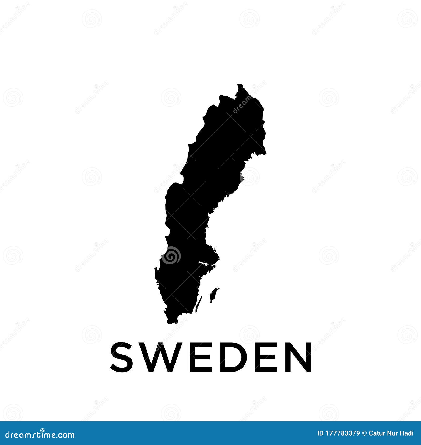 Sweden Map Icon Vector Trendy Stock Vector - Illustration of element ...