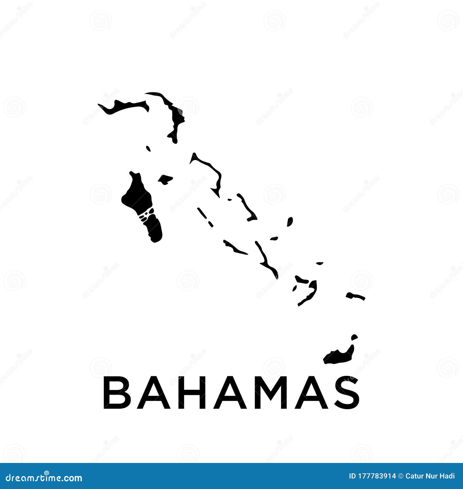 Bahamas Map Icon Vector Trendy Stock Vector - Illustration of atlas ...