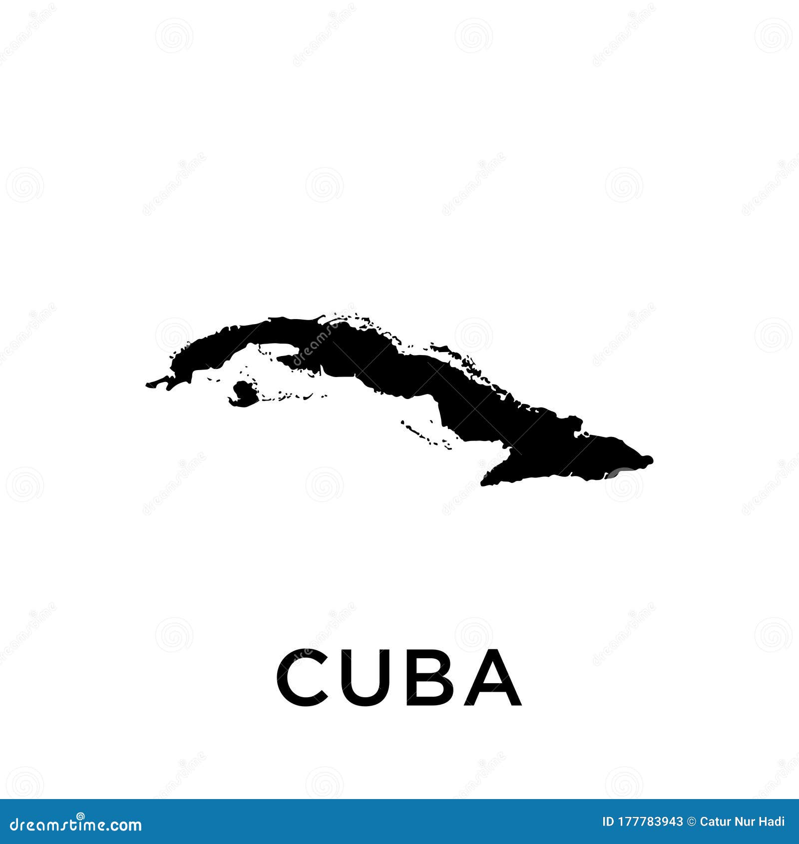 Cuba Map Icon Vector Trendy Stock Vector - Illustration of district ...