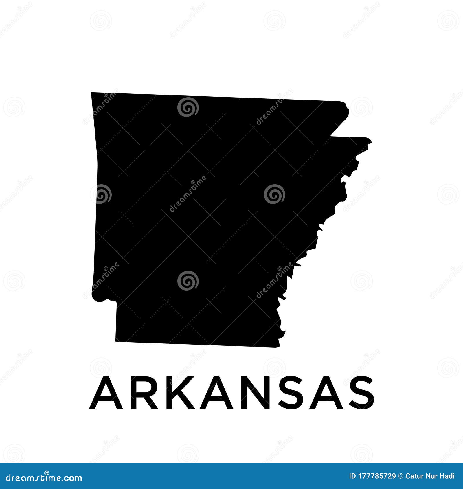 Arkansas map icon trendy stock vector. Illustration of carroll - 177785729