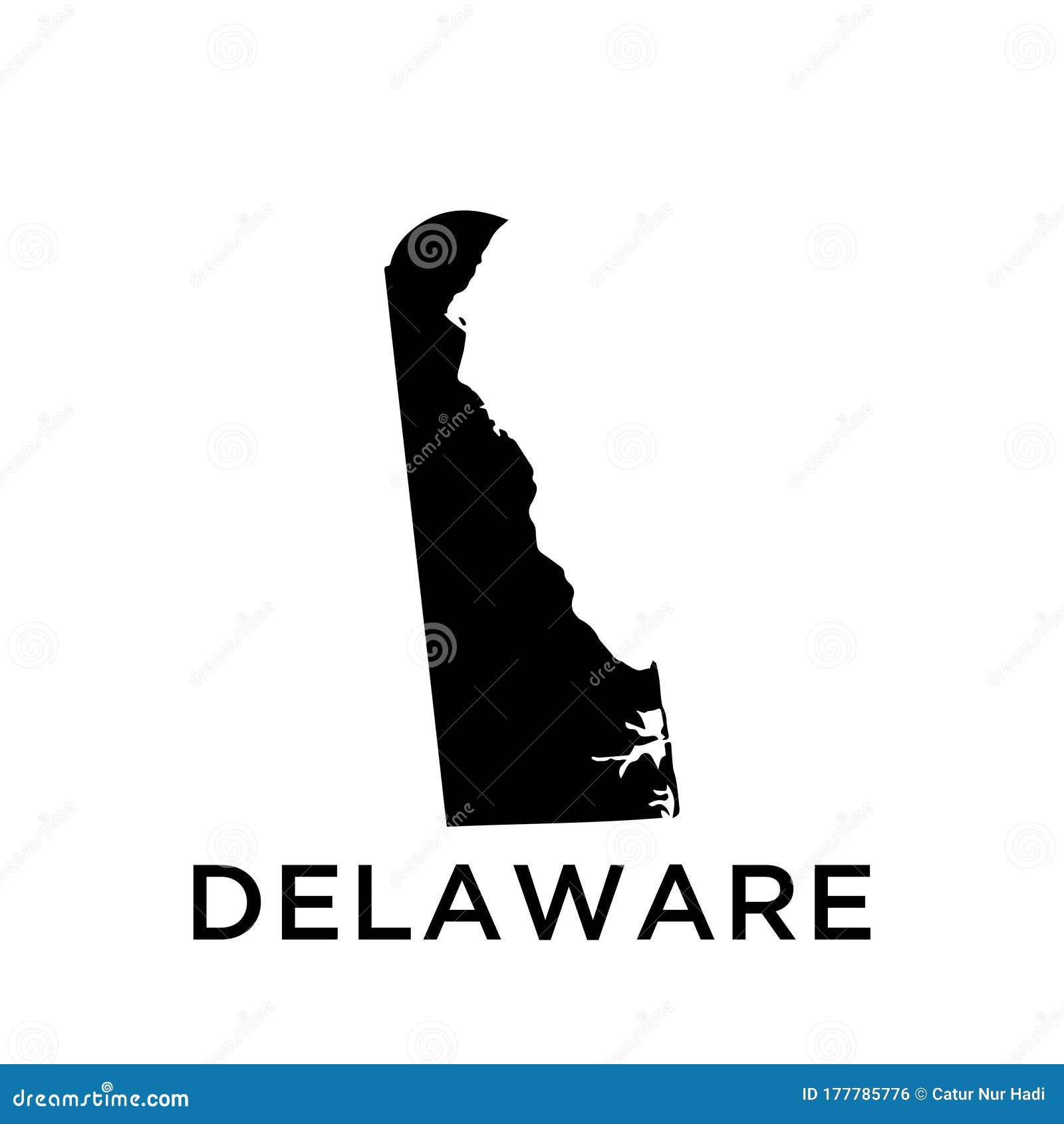 Delaware Map Cartoon Vector | CartoonDealer.com #224245957
