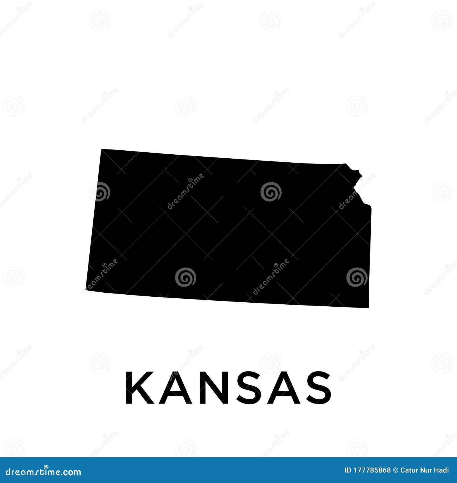 Kansas Map Icon Vector Trendy Stock Vector - Illustration of interface ...