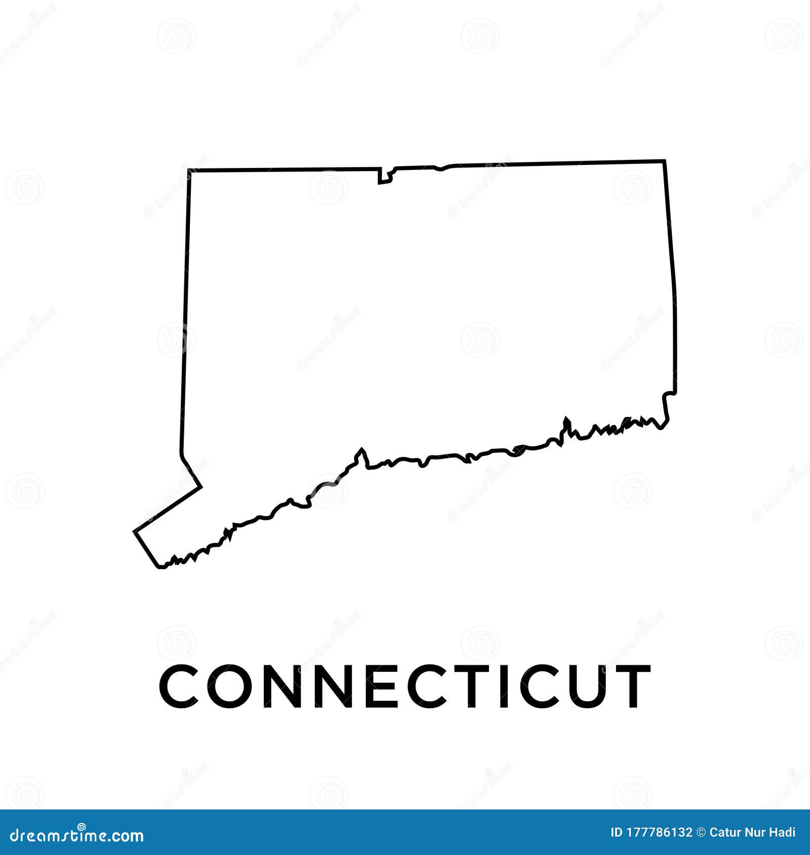 Connecticut Map Icon Vector Trendy Stock Vector - Illustration of chart ...