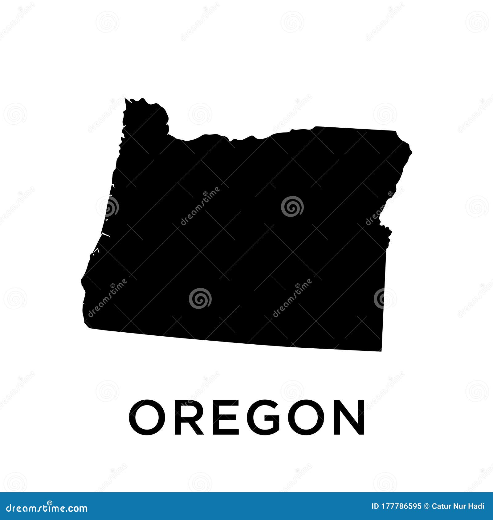 Oregon Map Icon Vector Trendy Stock Vector - Illustration of concept ...